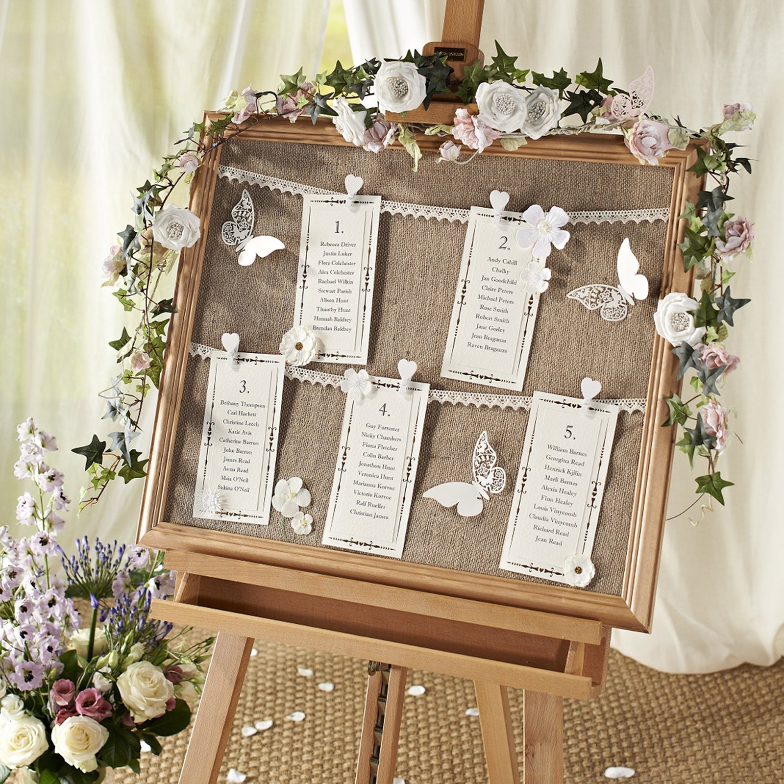 How to Make a Vintage Wedding Table Chart | Hobbycraft
