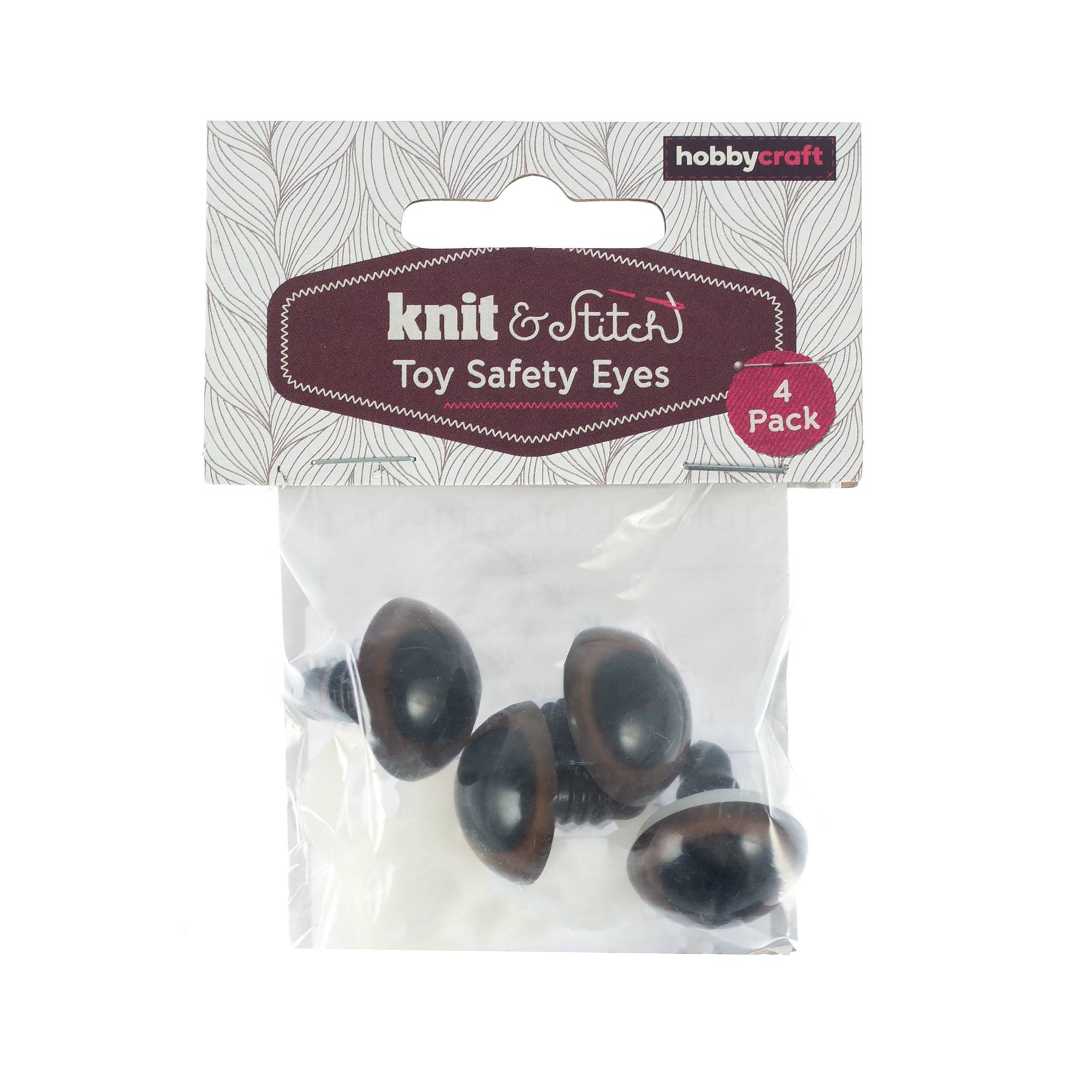 Brown Toy Safety Eyes 4 Pack | Hobbycraft
