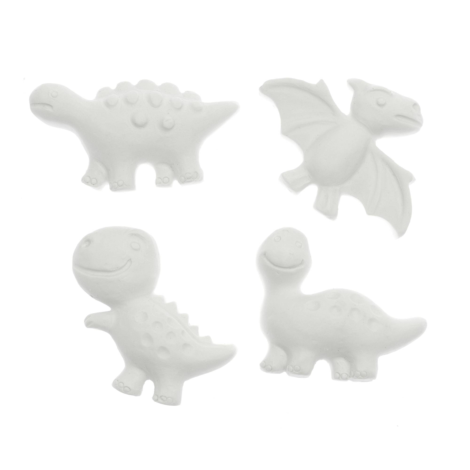 Paint Your Own Dinosaur Plaster Shapes 4 Pack | Hobbycraft
