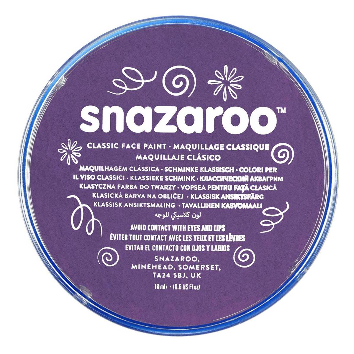 Snazaroo Purple Face Paint Compact 18ml | Hobbycraft