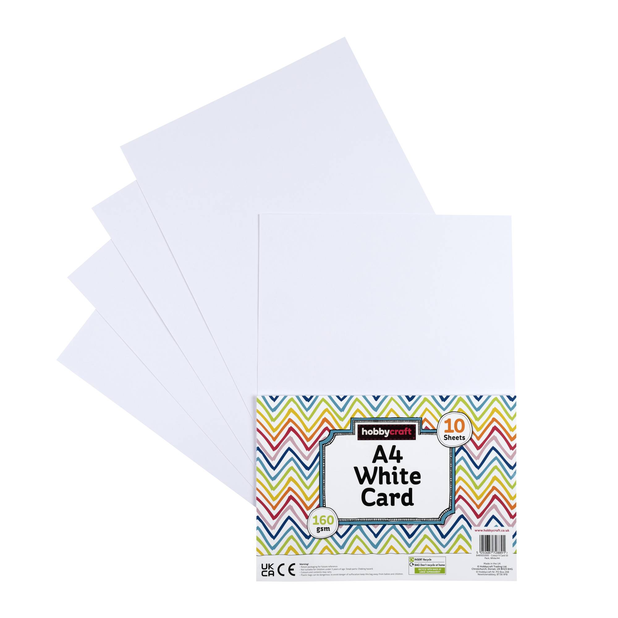 White Card A4 10 Pack | Hobbycraft