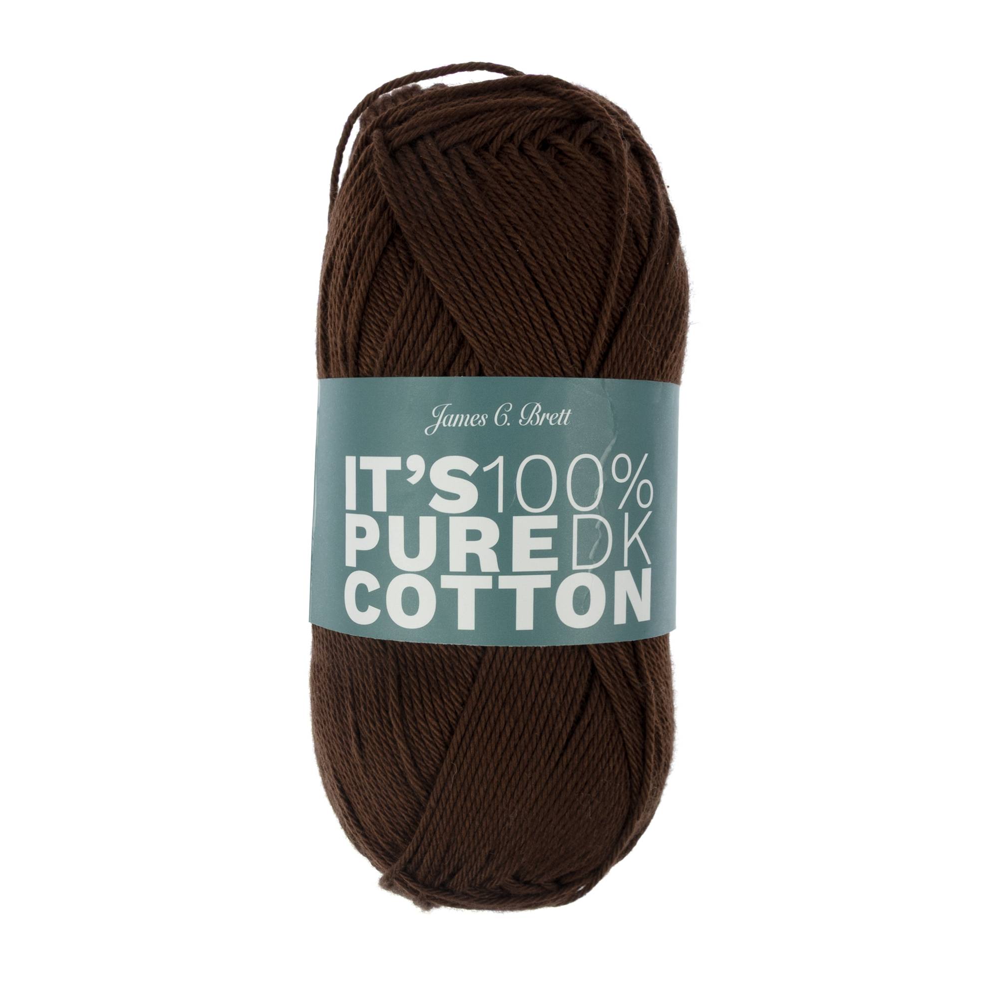James C Brett Rich Coffee It’s Pure Cotton Yarn 100g | Hobbycraft