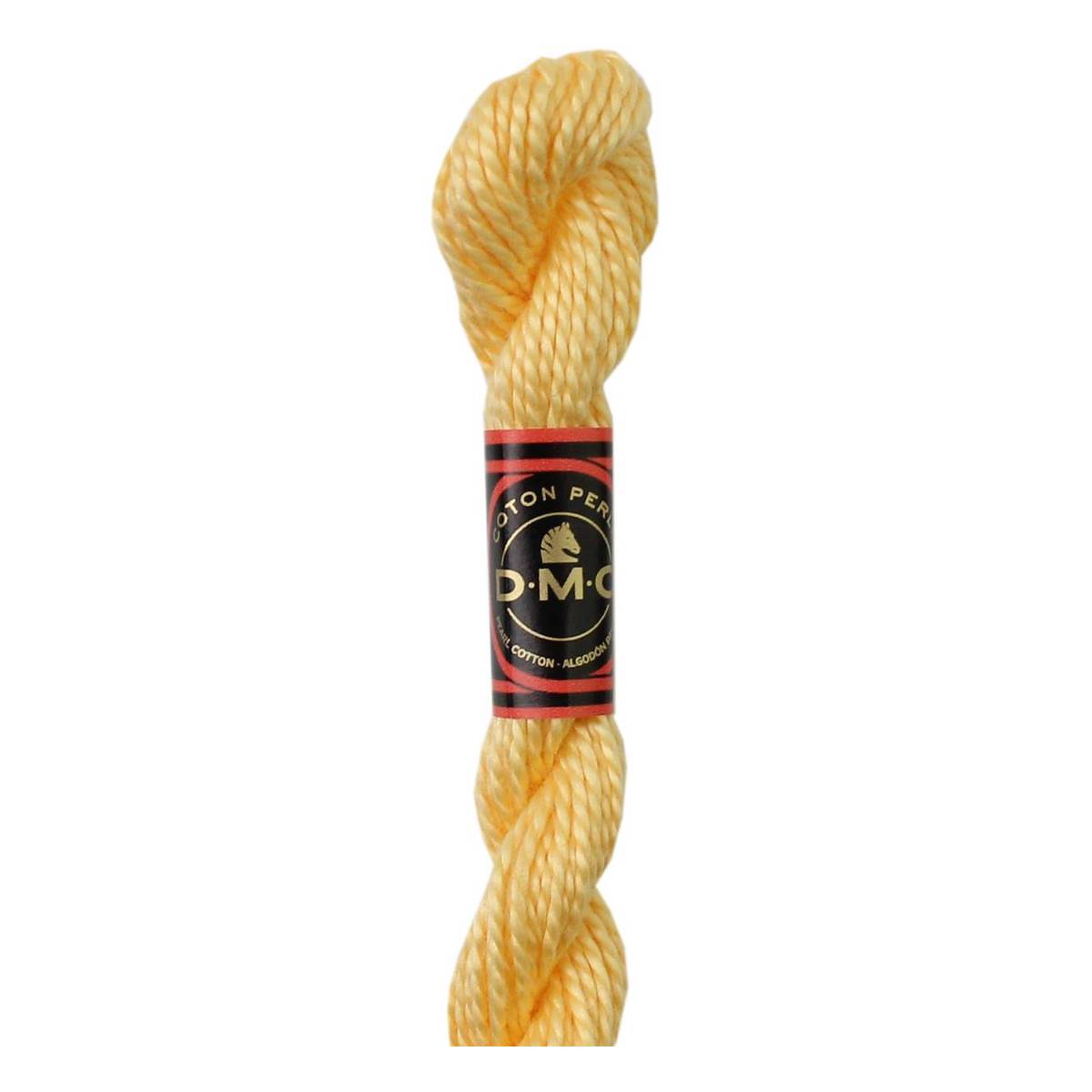 DMC Yellow Pearl Cotton Thread Size 3 15m (744) | Hobbycraft