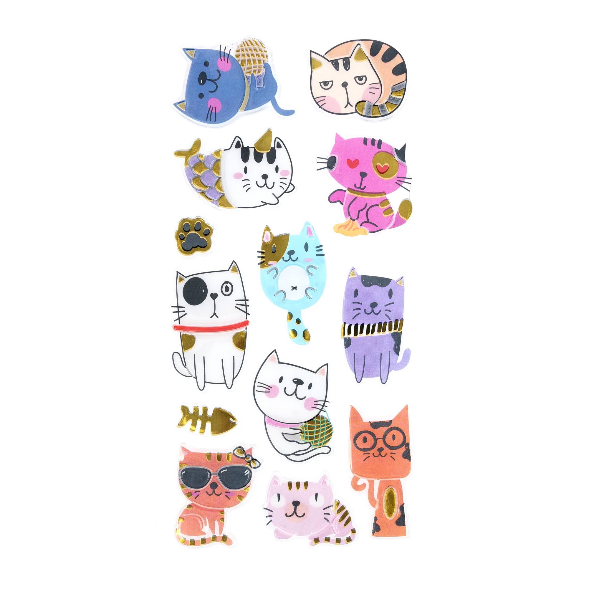 Kitten Gel Stickers | Hobbycraft