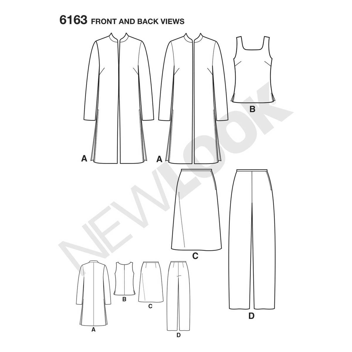 New Look Women's Separates Sewing Pattern 6163 | Hobbycraft
