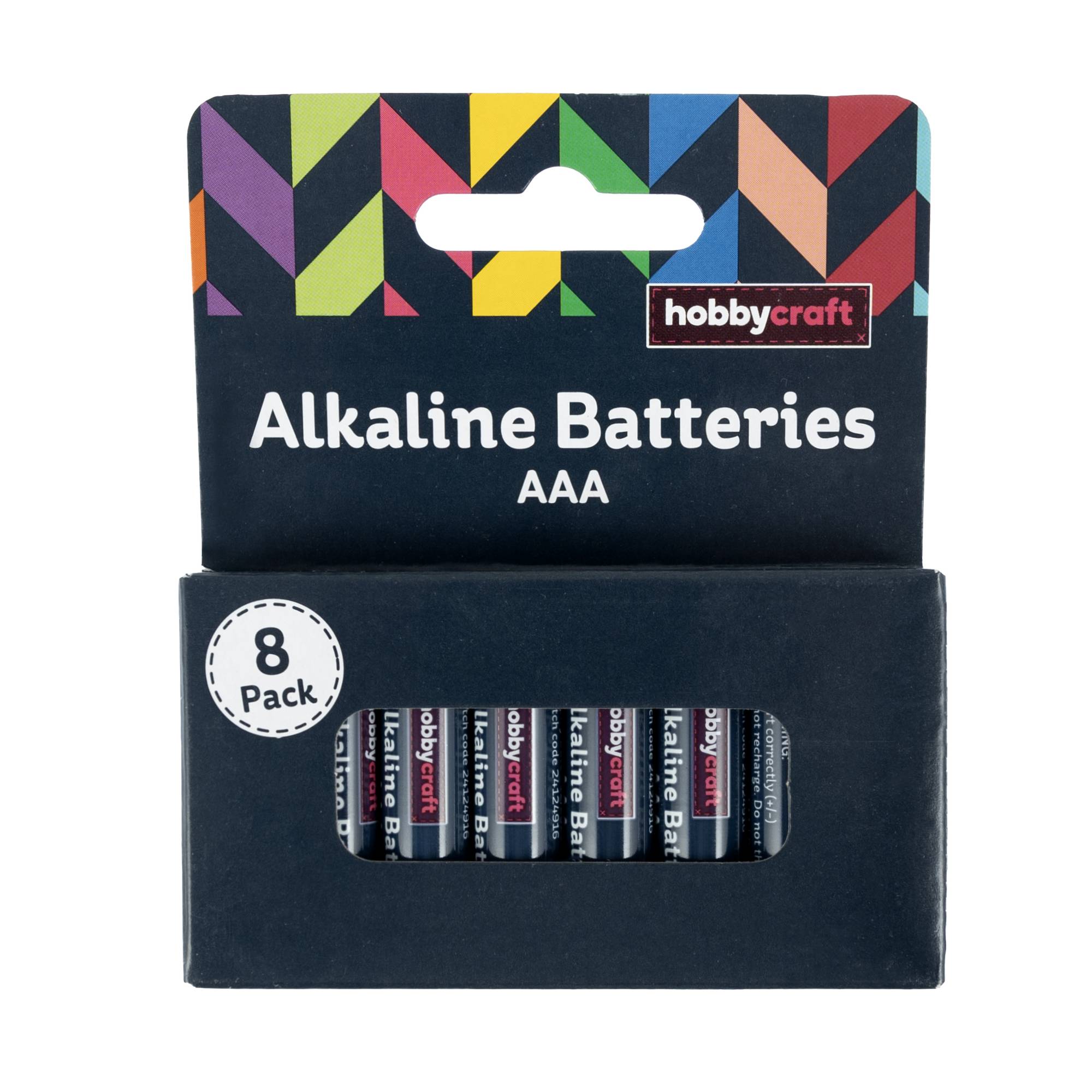 Alkaline AAA Batteries 8 Pack | Hobbycraft