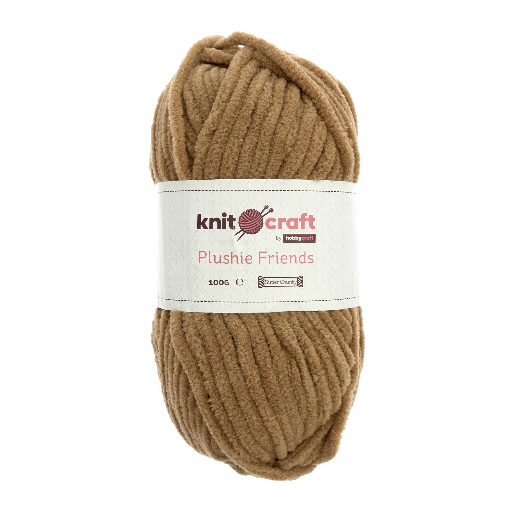 Knitcraft Brown Plushie Friends Yarn 100g | Hobbycraft