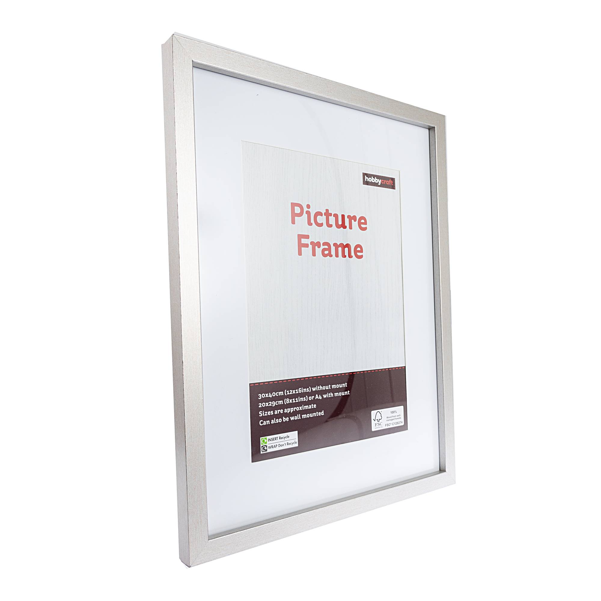 Metallic Silver Picture Frame 30cm x 40cm | Hobbycraft