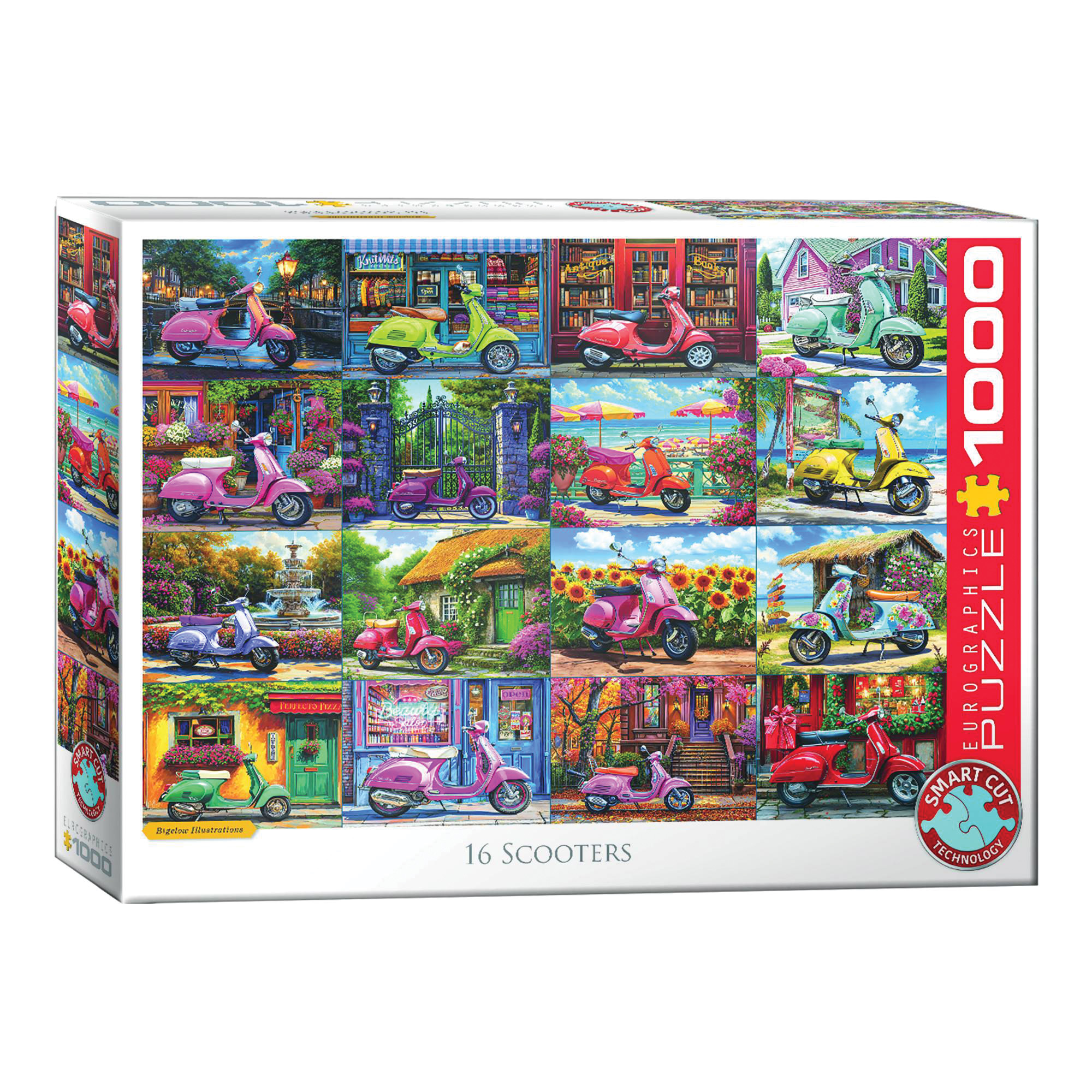 Eurographics 16 Scooters Jigsaw Puzzle 1000 Pieces | Hobbycraft