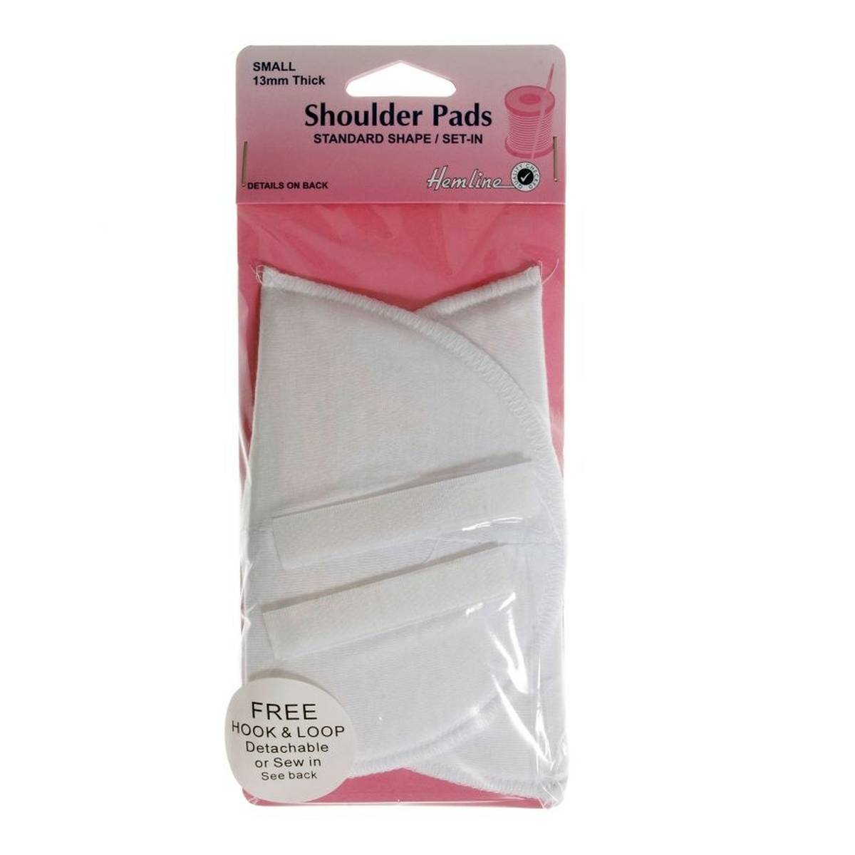 Hemline White Set-In Shoulder Pads 14cm x 10cm 2 Pack | Hobbycraft