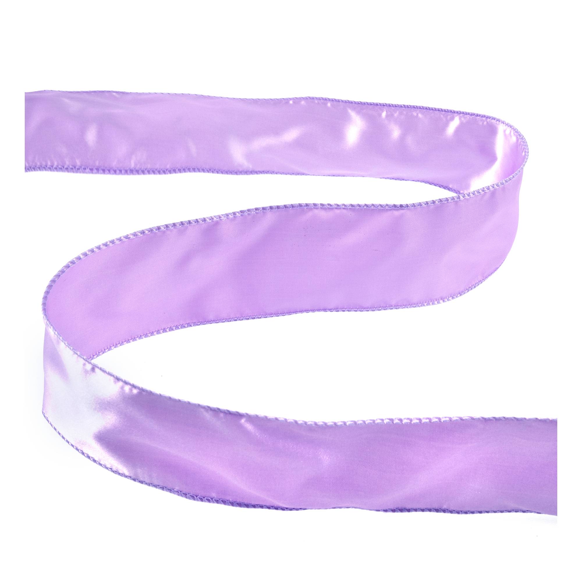 Lilac Wire Edge Satin Ribbon 63mm x 3m | Hobbycraft