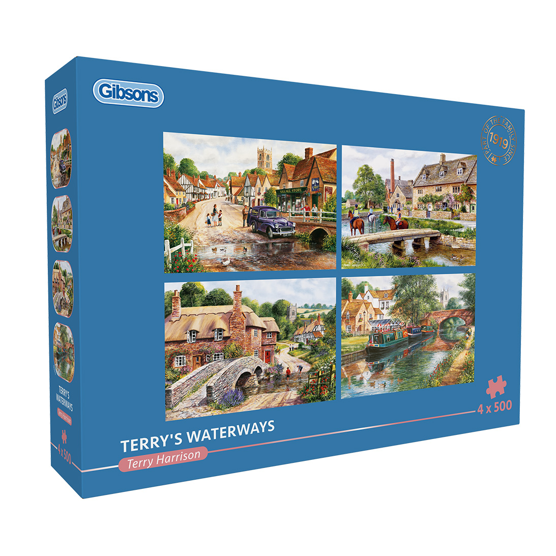 Gibsons Terry’s Waterways Jigsaw Puzzle 500 Pieces 4 Pack | Hobbycraft