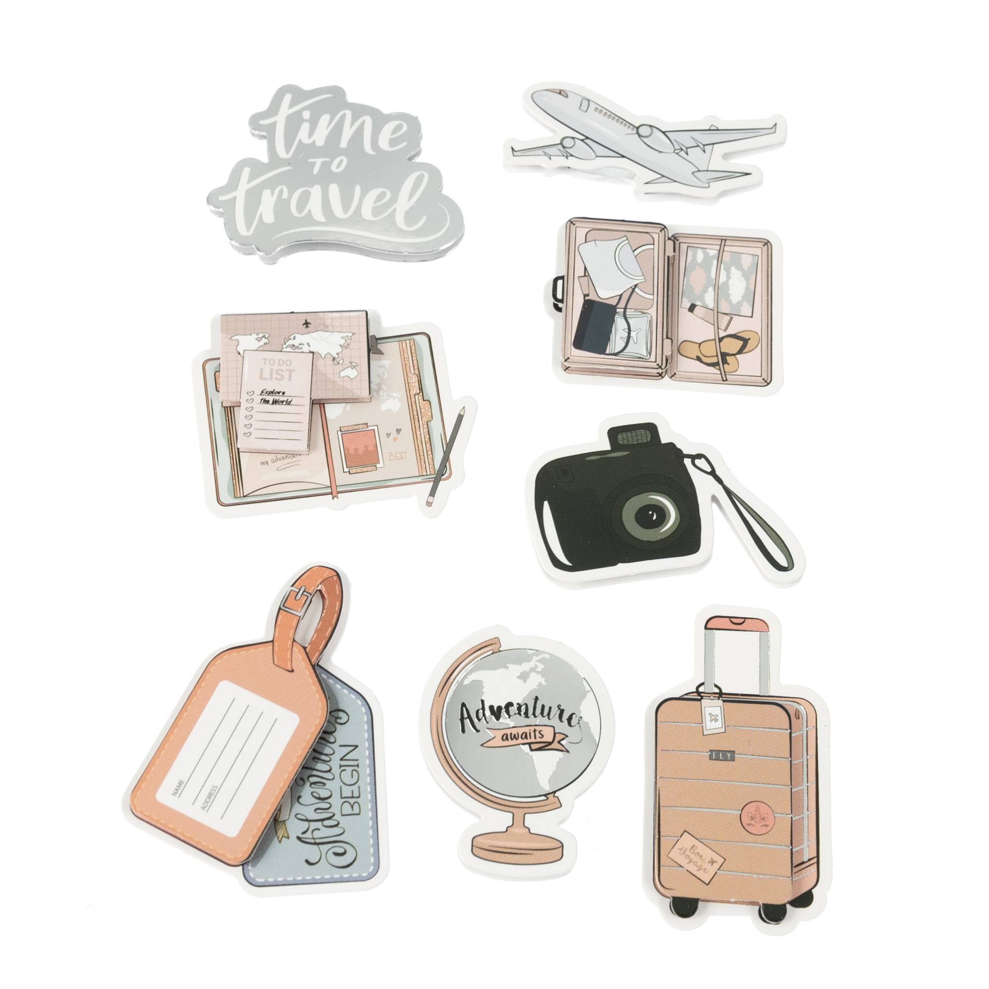 Travel Card Toppers 8 Pack | Hobbycraft