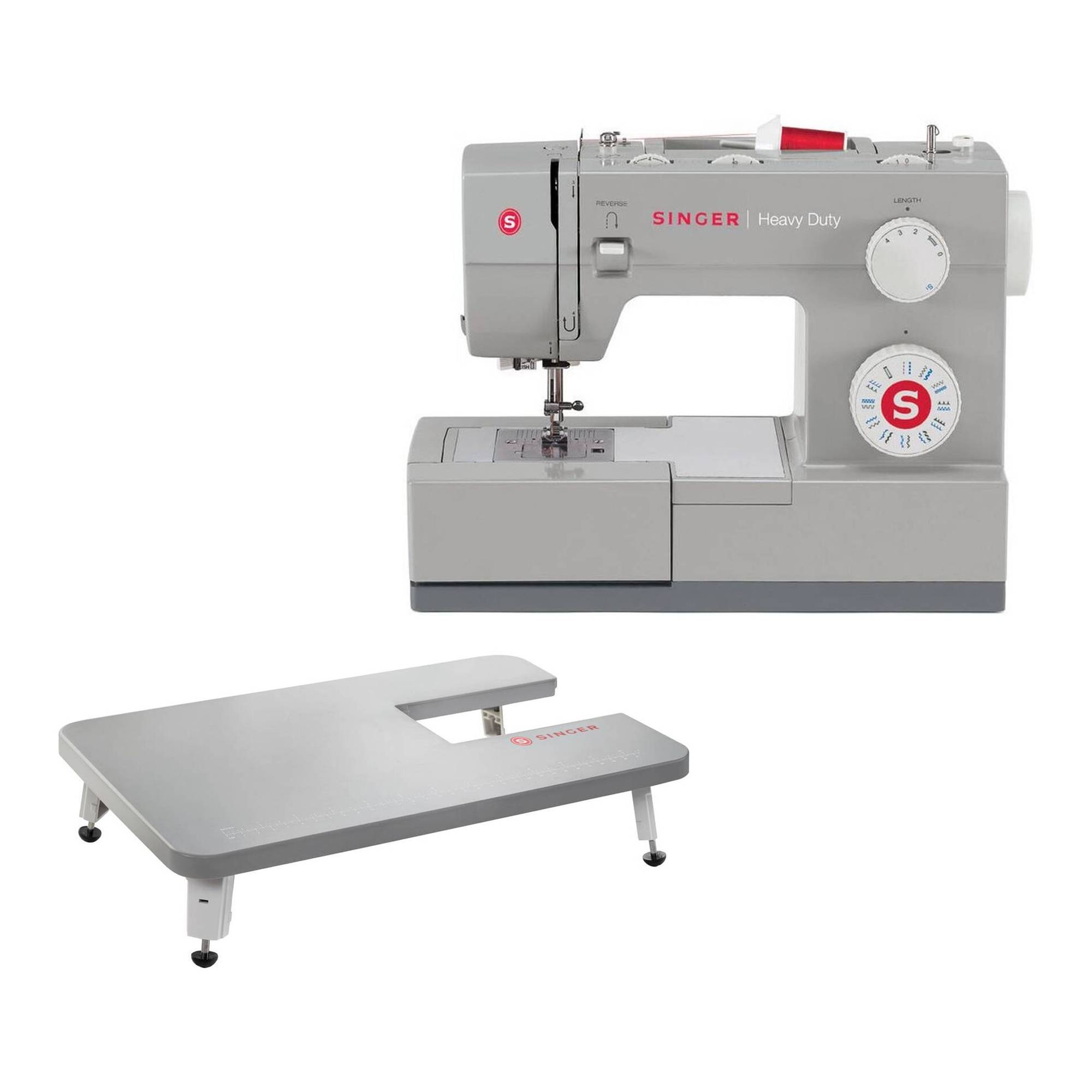 Singer 4423 Heavy Duty Sewing Machine and Extension Table Bundle ...
