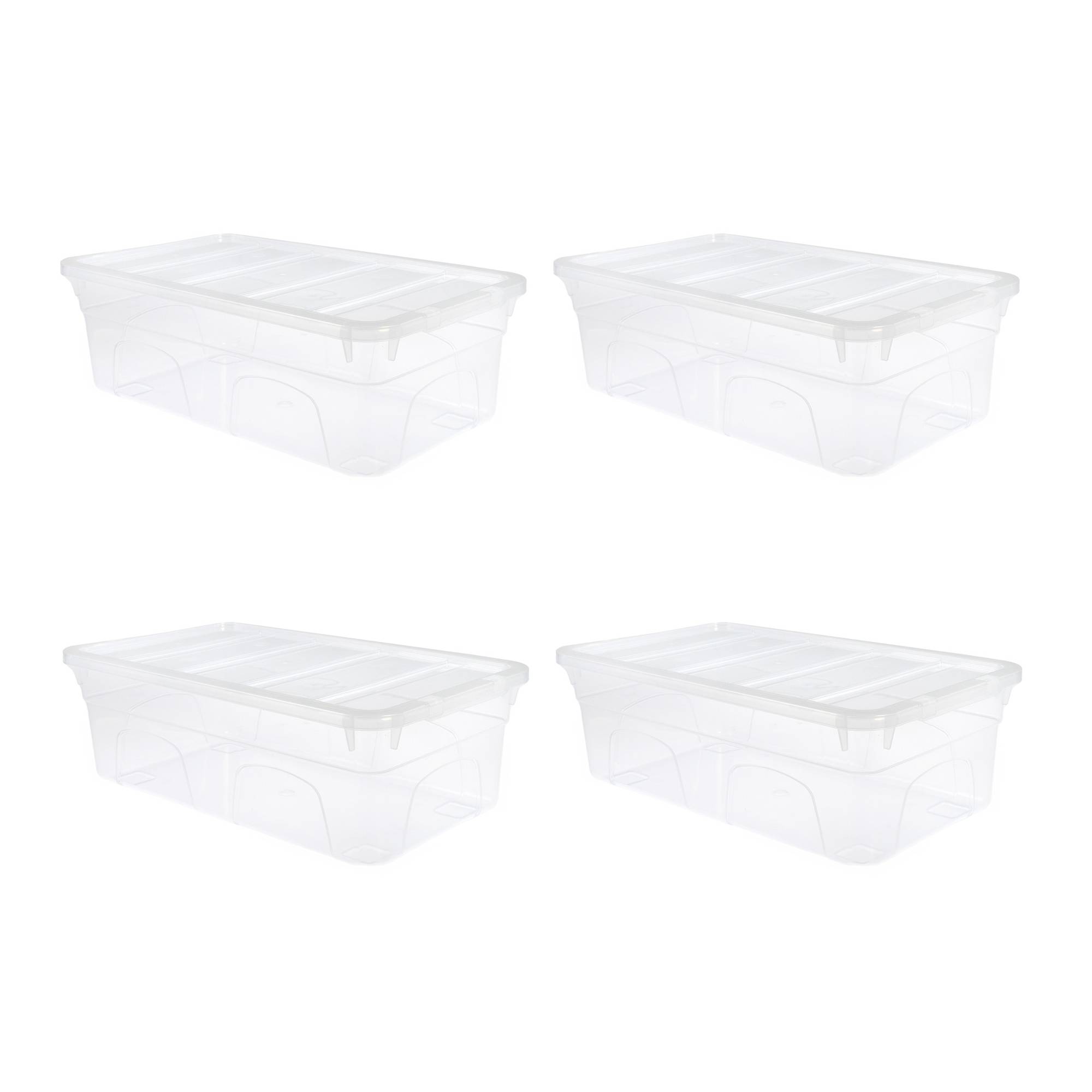 Whitefurze Mini Spacemaster 5 Litre Storage Box 4 Pack Bundle | Hobbycraft