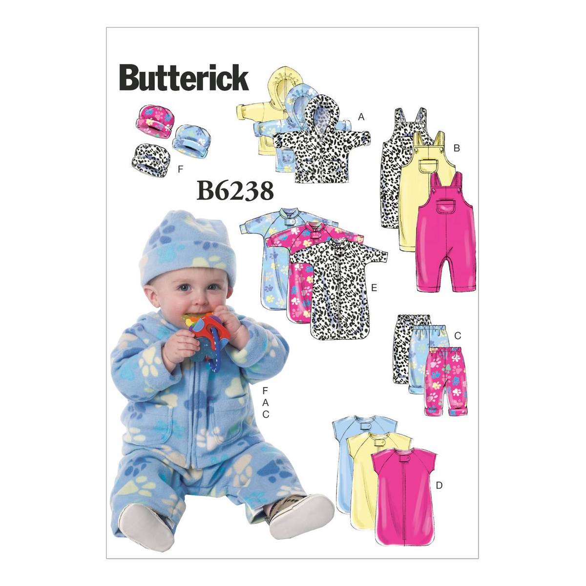 Butterick Baby Set Sewing Pattern B6238 | Hobbycraft