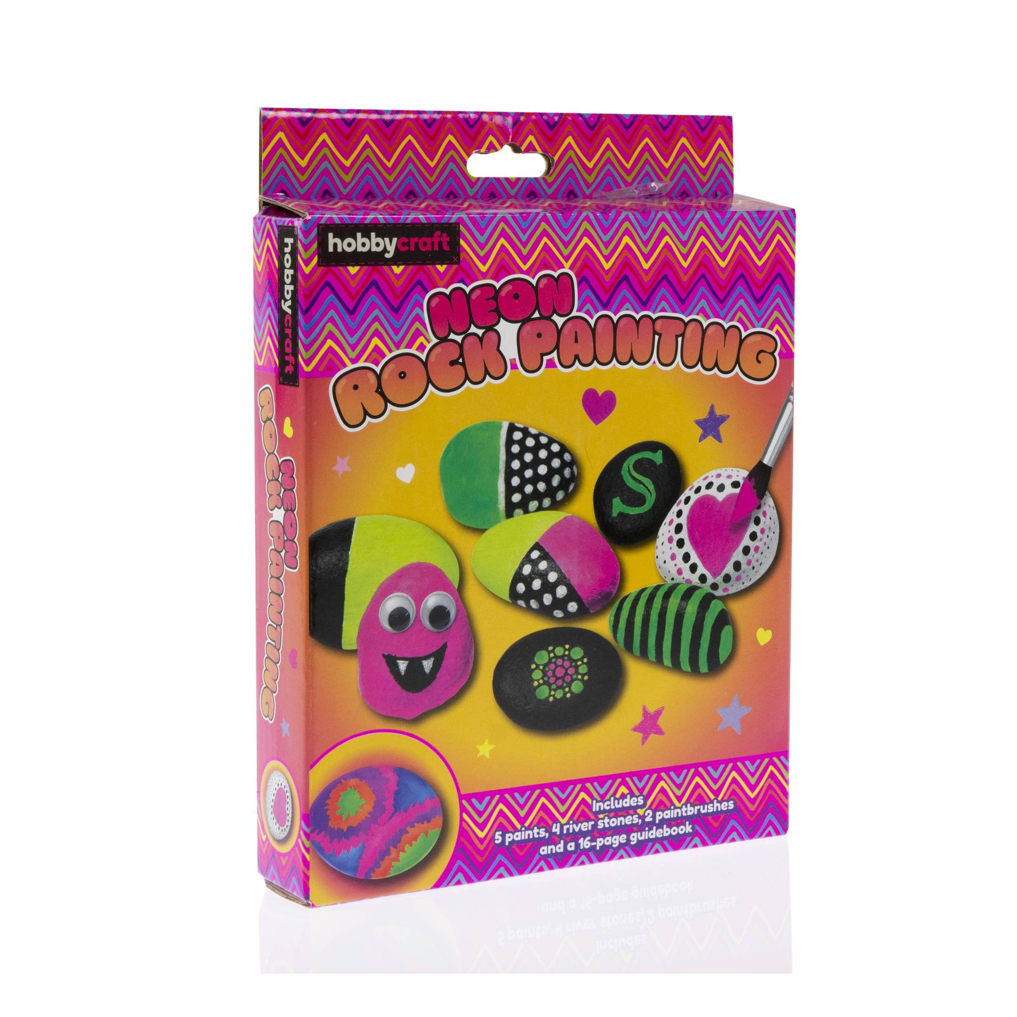 Neon Rock Painting | Hobbycraft