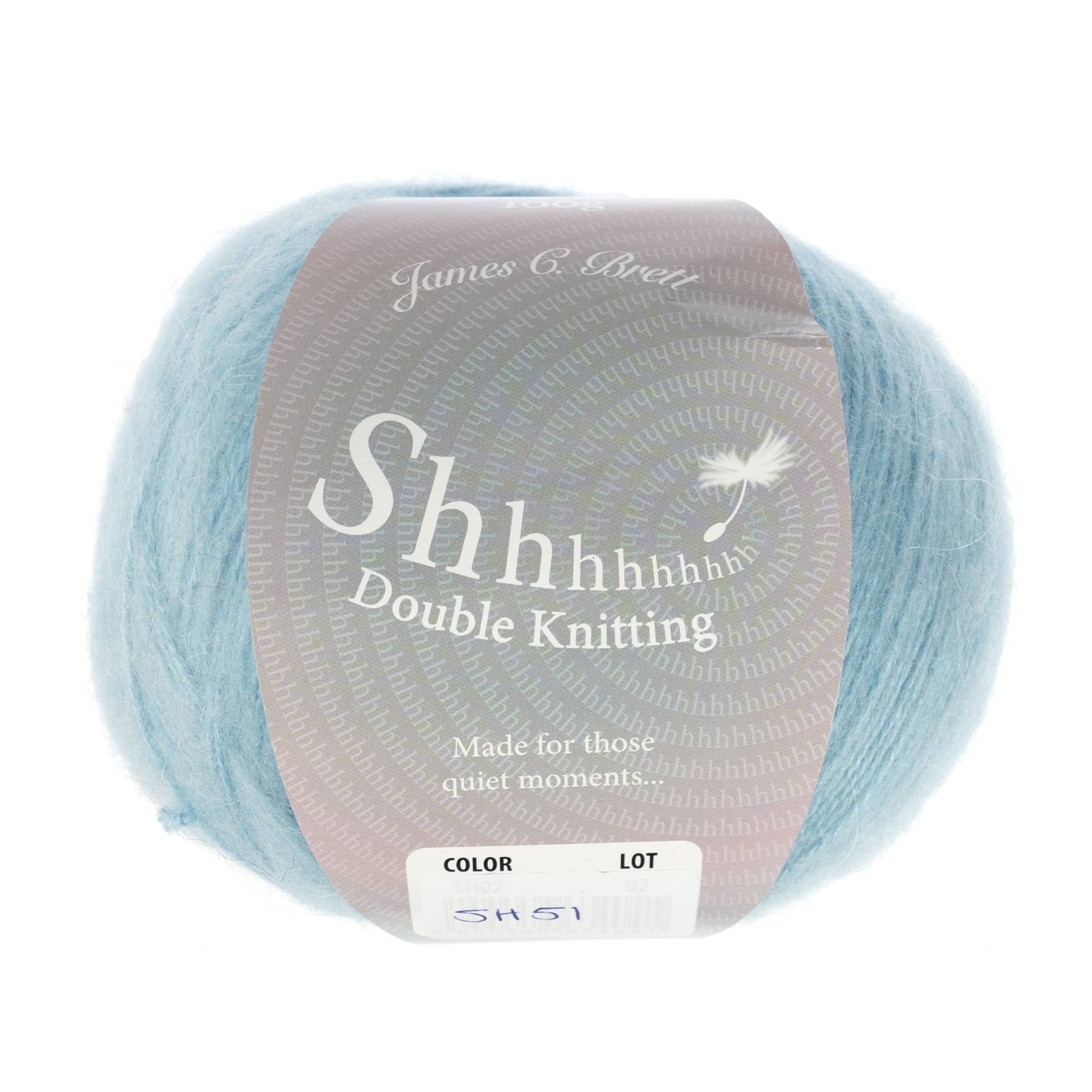 James C Brett China Blue Shhh DK Yarn 100g | Hobbycraft