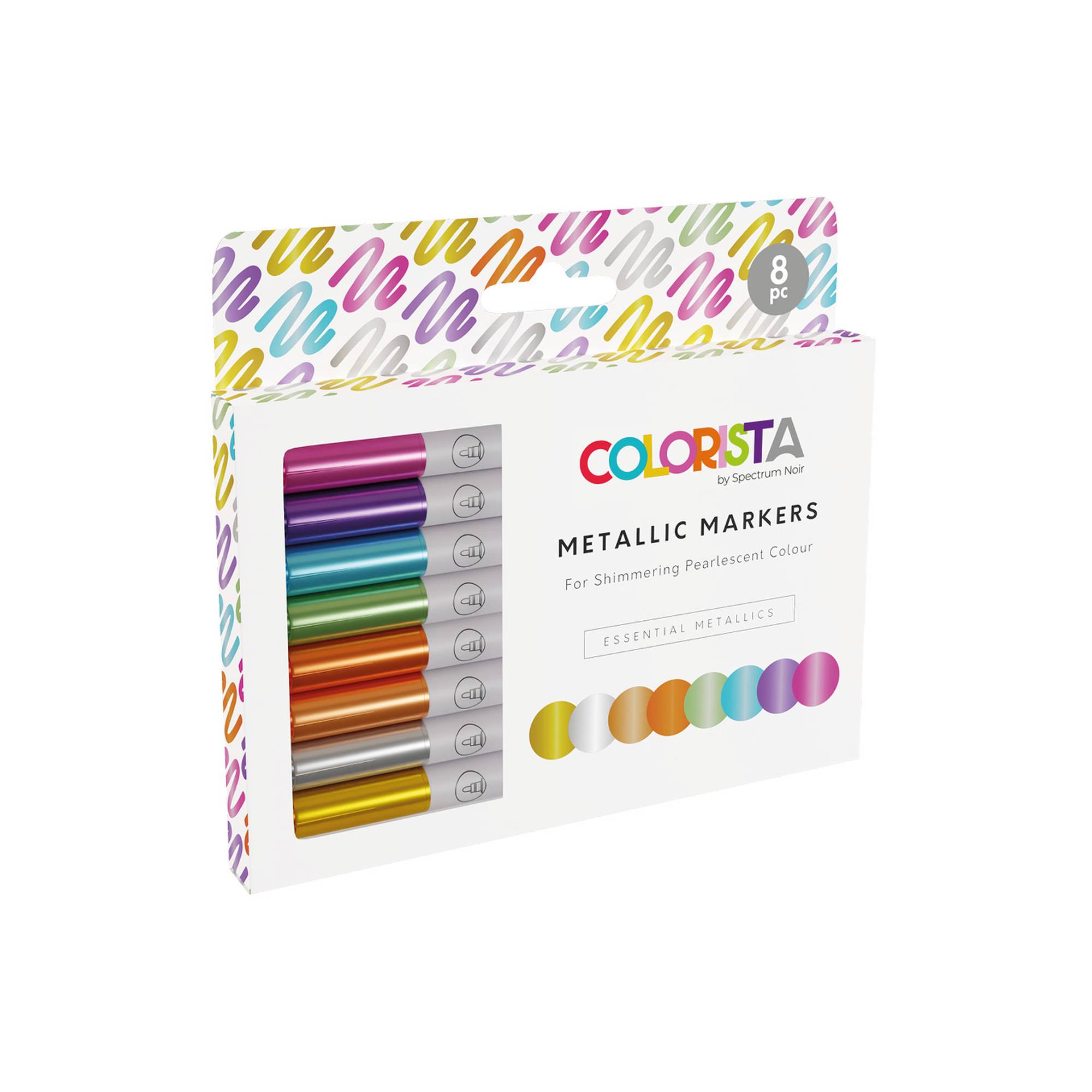 Colorista Essential Metallic Markers 8 Pack | Hobbycraft