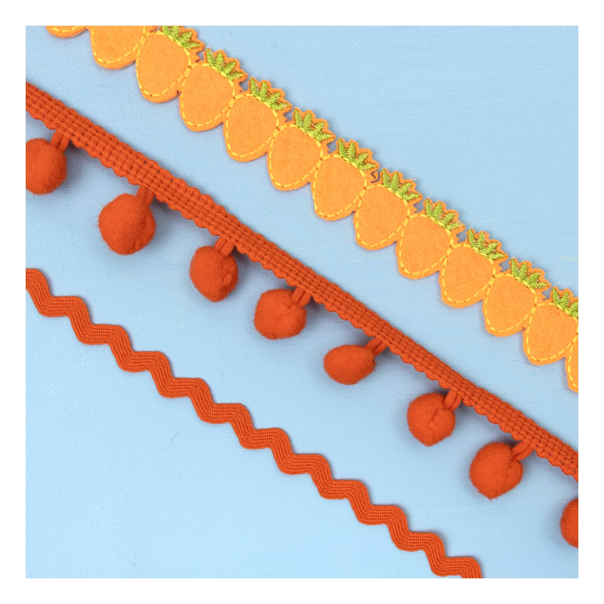 Orange Carrot Easter Trims 3 Pack | Hobbycraft