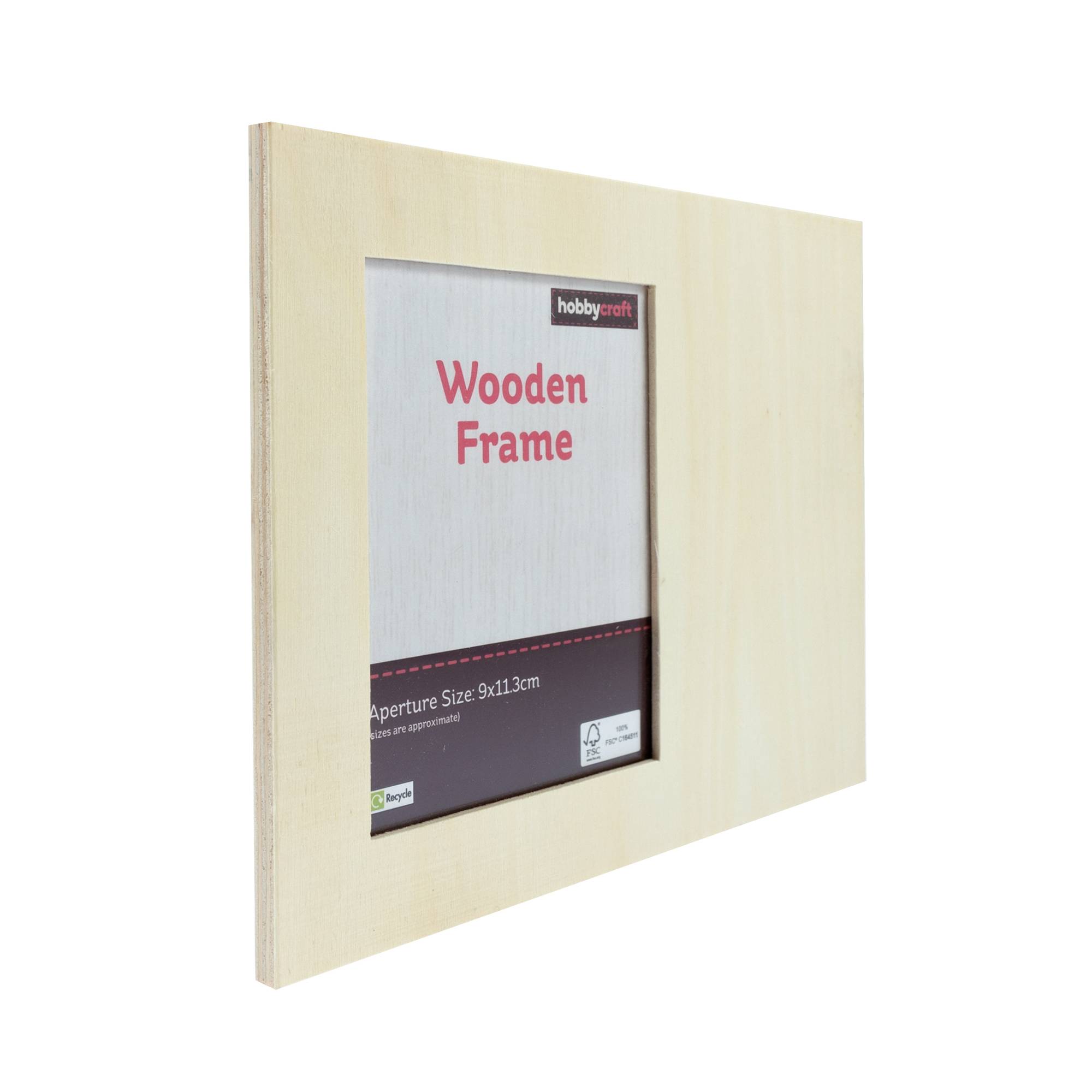 Wooden Rectangle Frame 21cm x 16cm | Hobbycraft