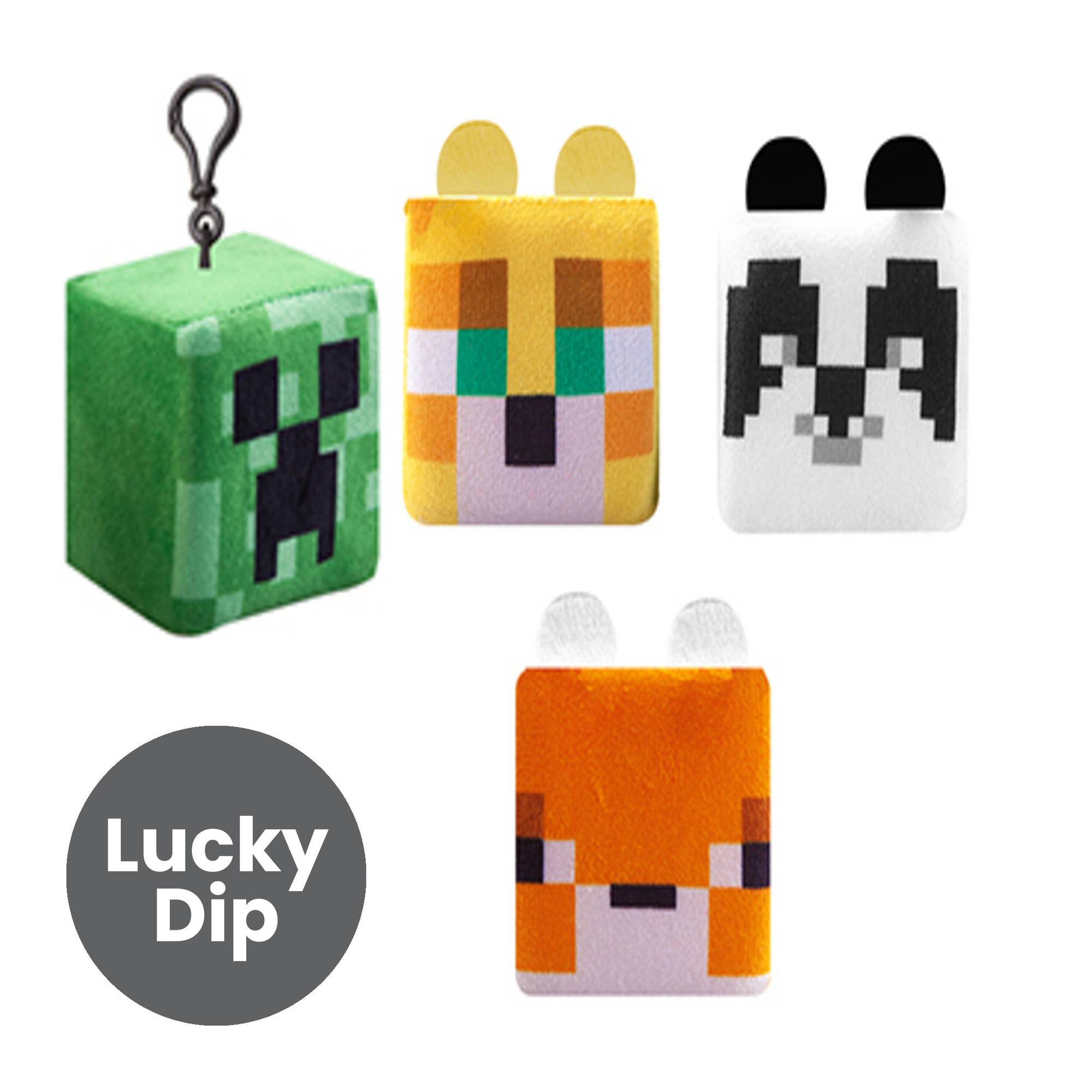 Assorted Minecraft Animal Plush Cube Keyring | Hobbycraft