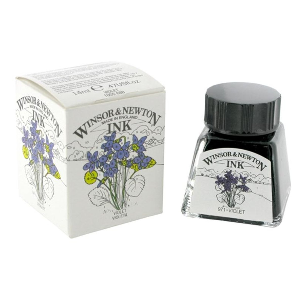 Winsor & Newton Violet Drawing Ink 14ml | Hobbycraft