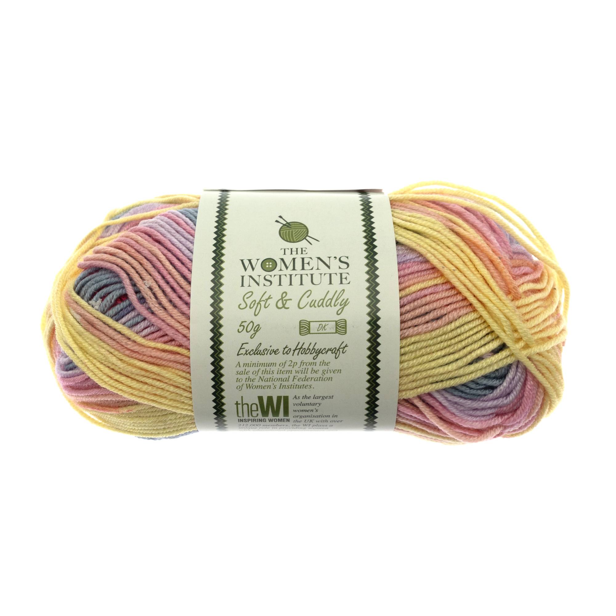 Women's Institute Bright Multi Soft and Cuddly DK Yarn 50g | Hobbycraft