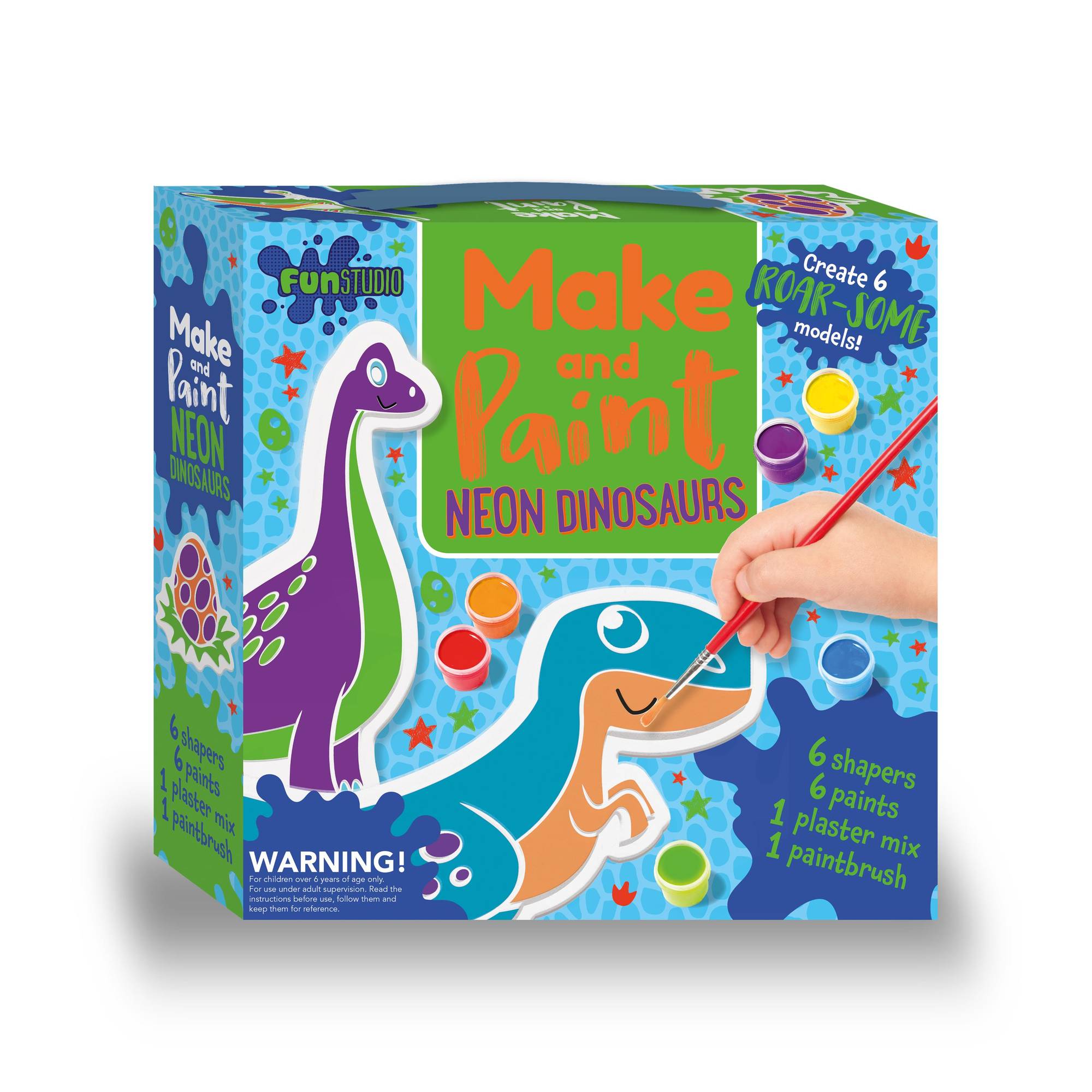 Make and Paint Neon Dinosaur Kit | Hobbycraft