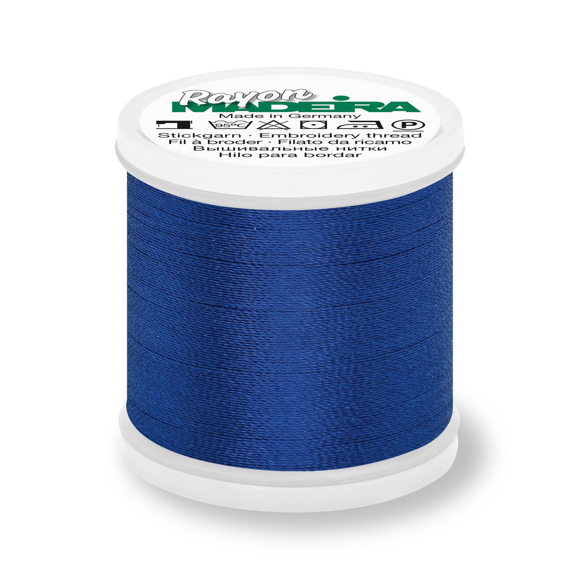 Madeira Bright Navy Blue Rayon 40 Thread 200m (1166) | Hobbycraft