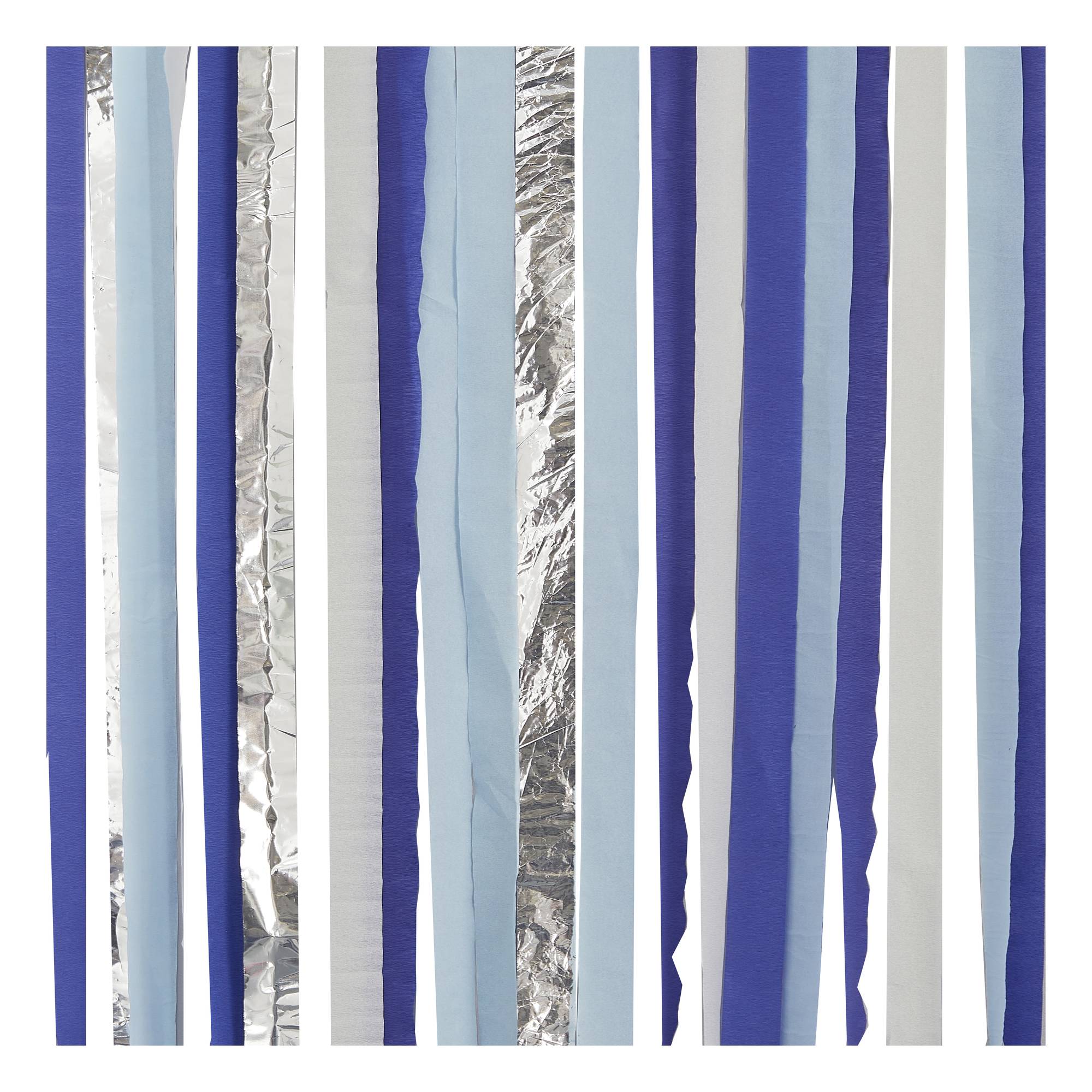 Ginger Ray Blue Streamer Backdrop 2m | Hobbycraft