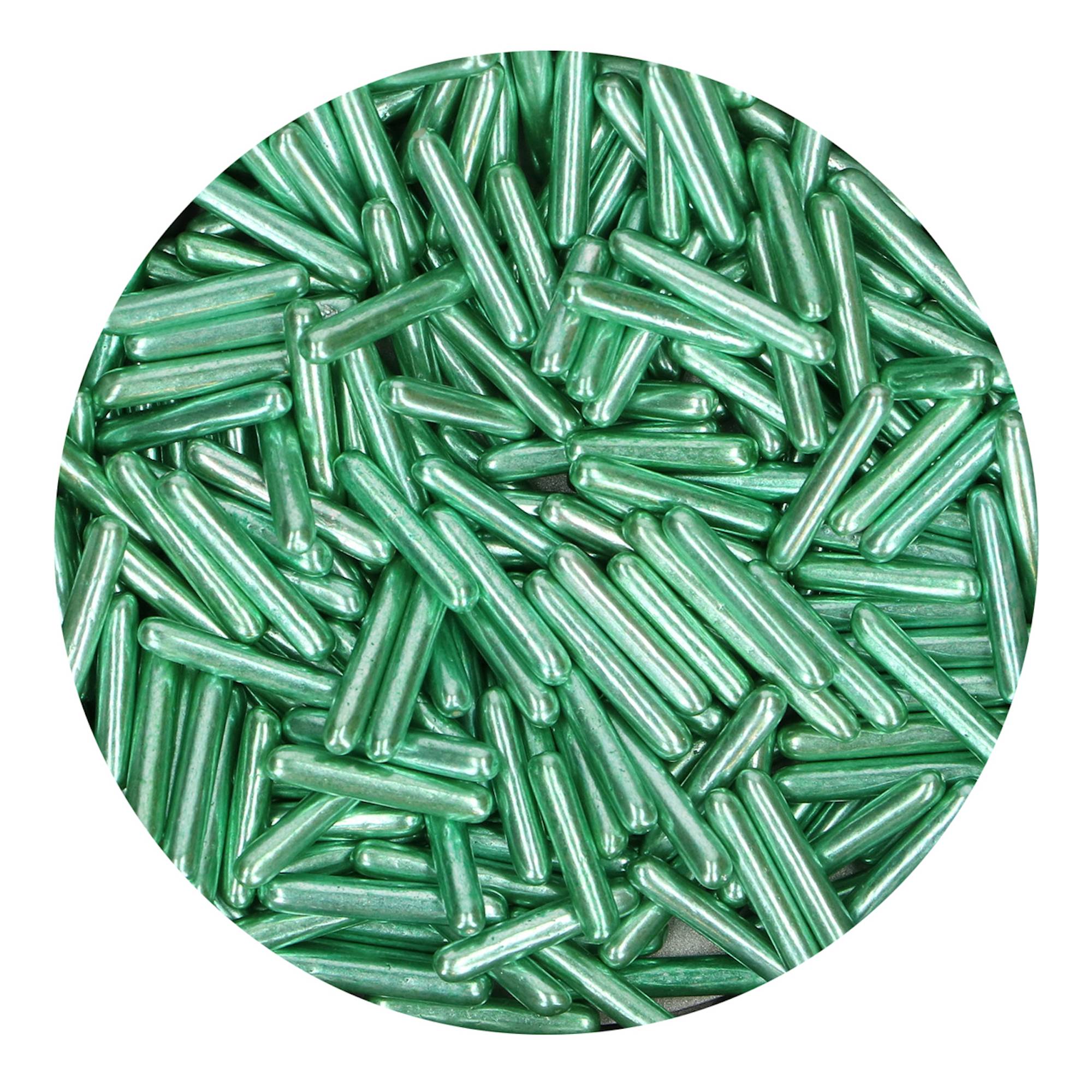 FunCakes Green Metallic Rods 70g | Hobbycraft