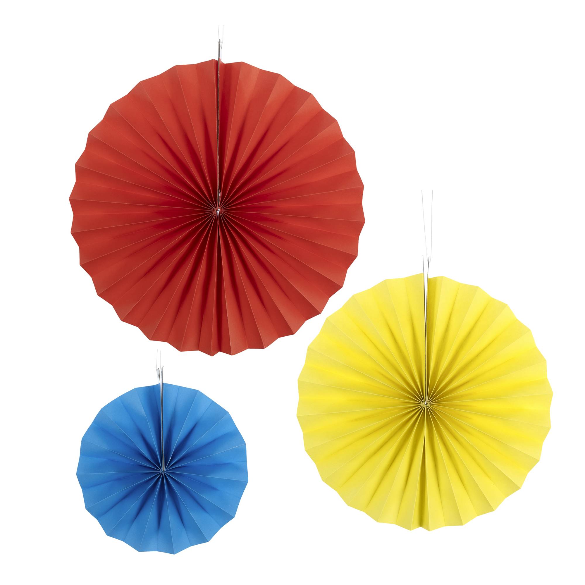 Bright Party Fan Decorations 3 Pack | Hobbycraft