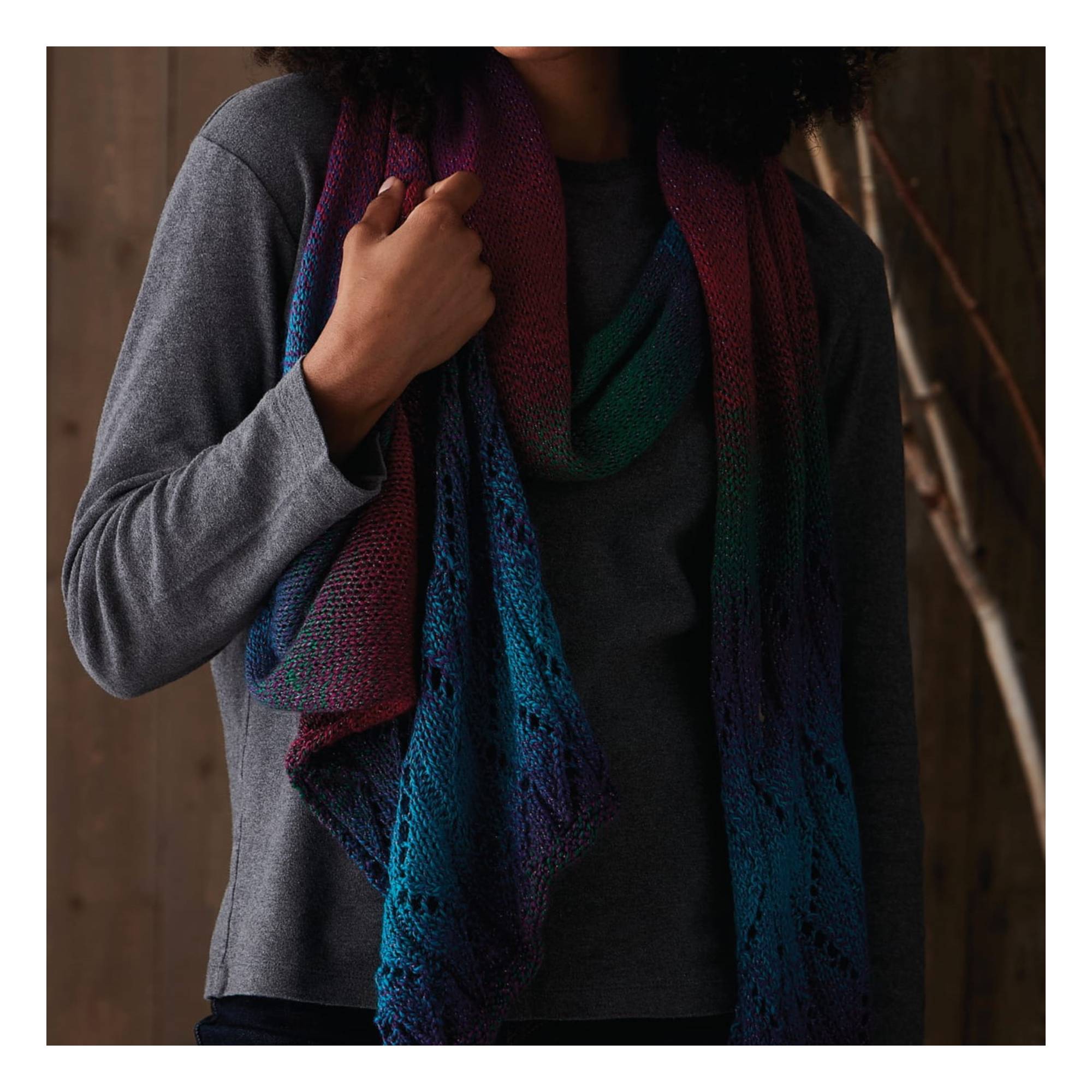 Knitcraft Lace Hem Panel Scarf Digital Pattern 0242 | Hobbycraft