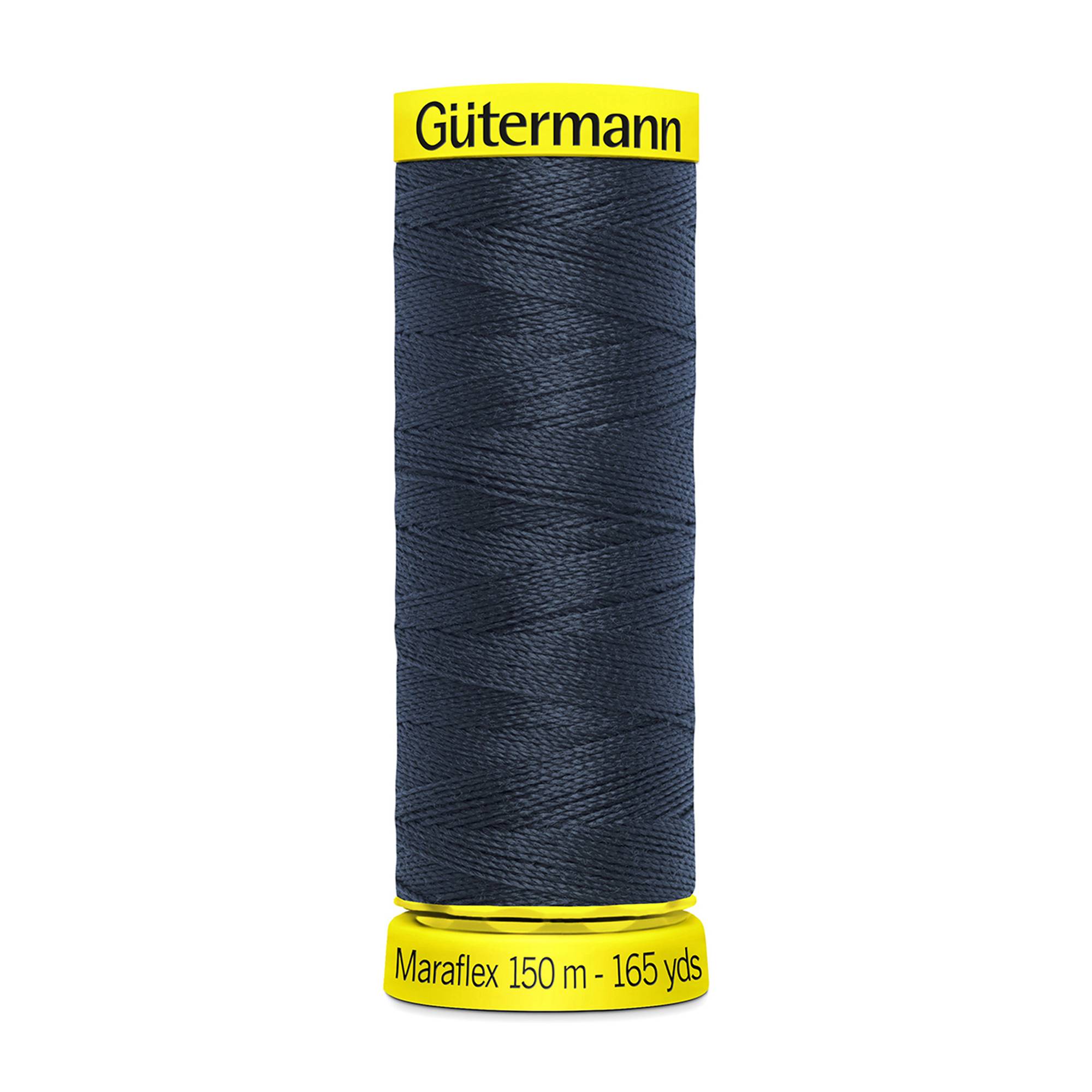 Gutermann Ink Blue Maraflex Stretchy Sewing Thread 150m (665) | Hobbycraft