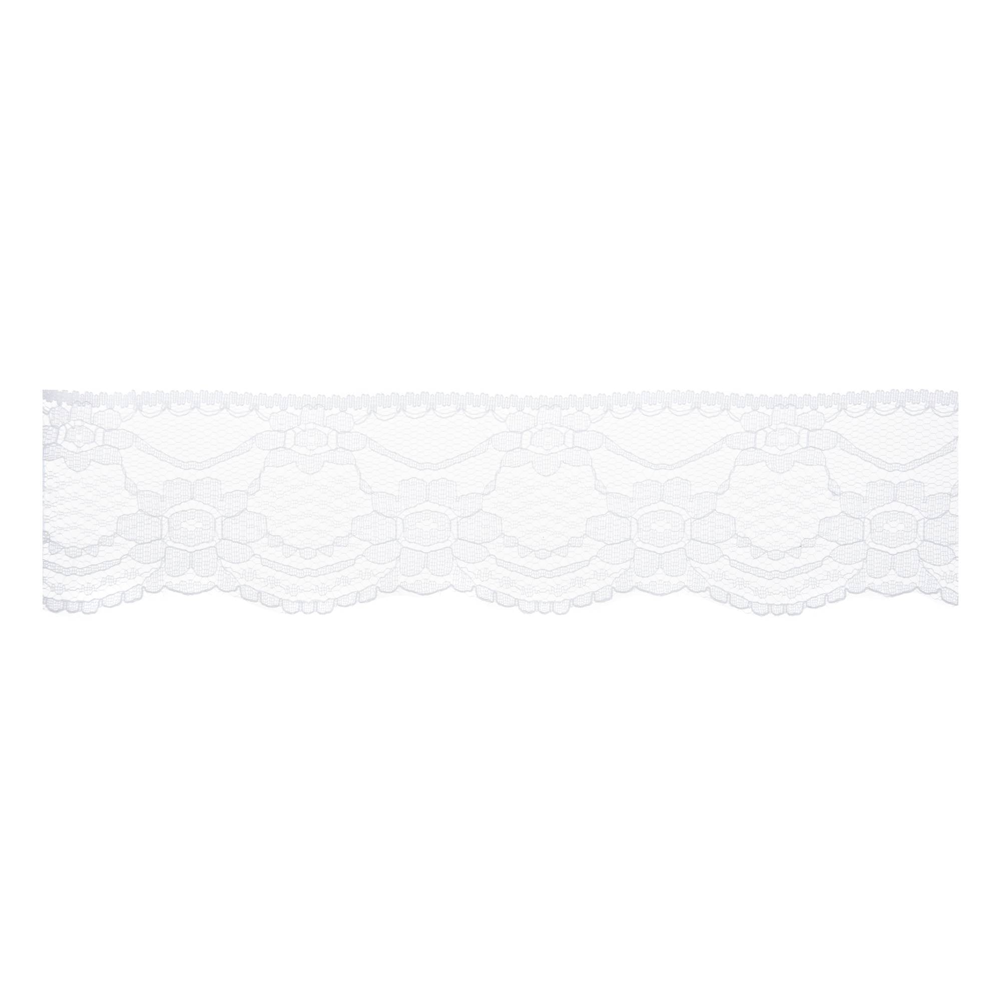 White 50mm Nylon Lace Trim by the Metre | Hobbycraft