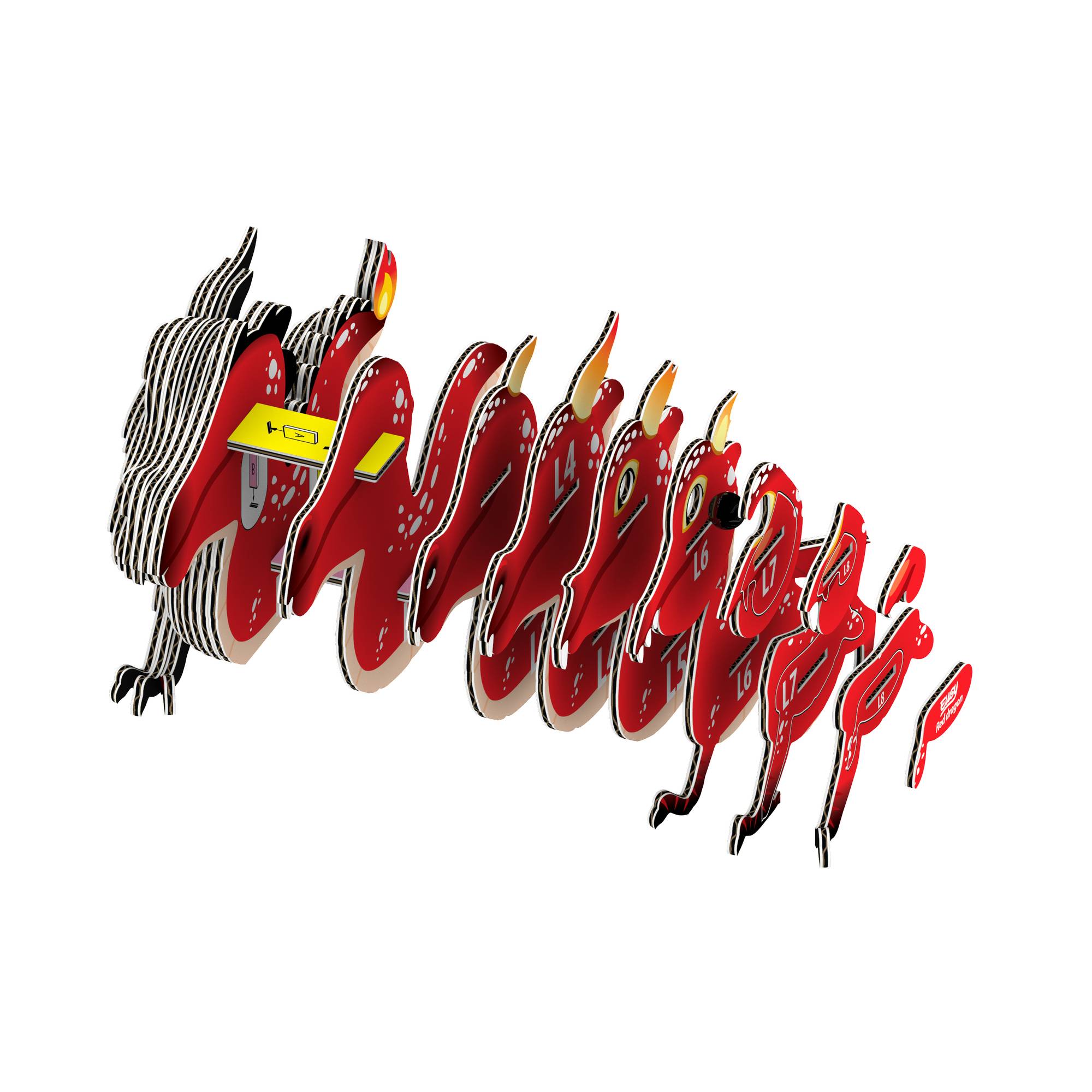 Eugy 3D Red Dragon Model | Hobbycraft