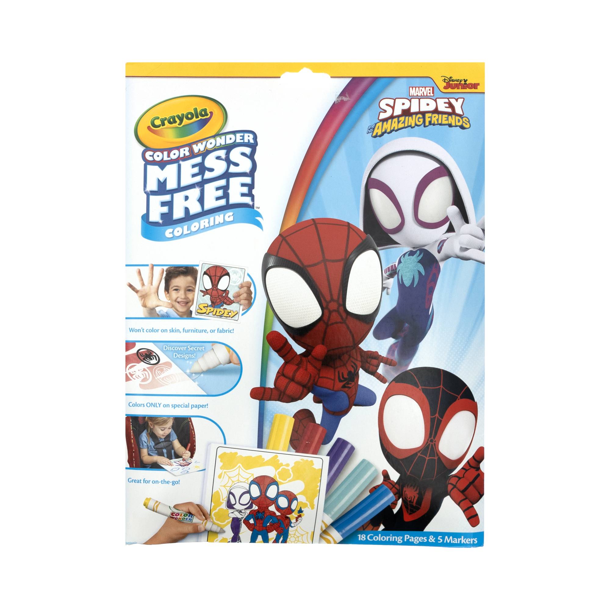 crayola ultimate spiderman mini coloring pages