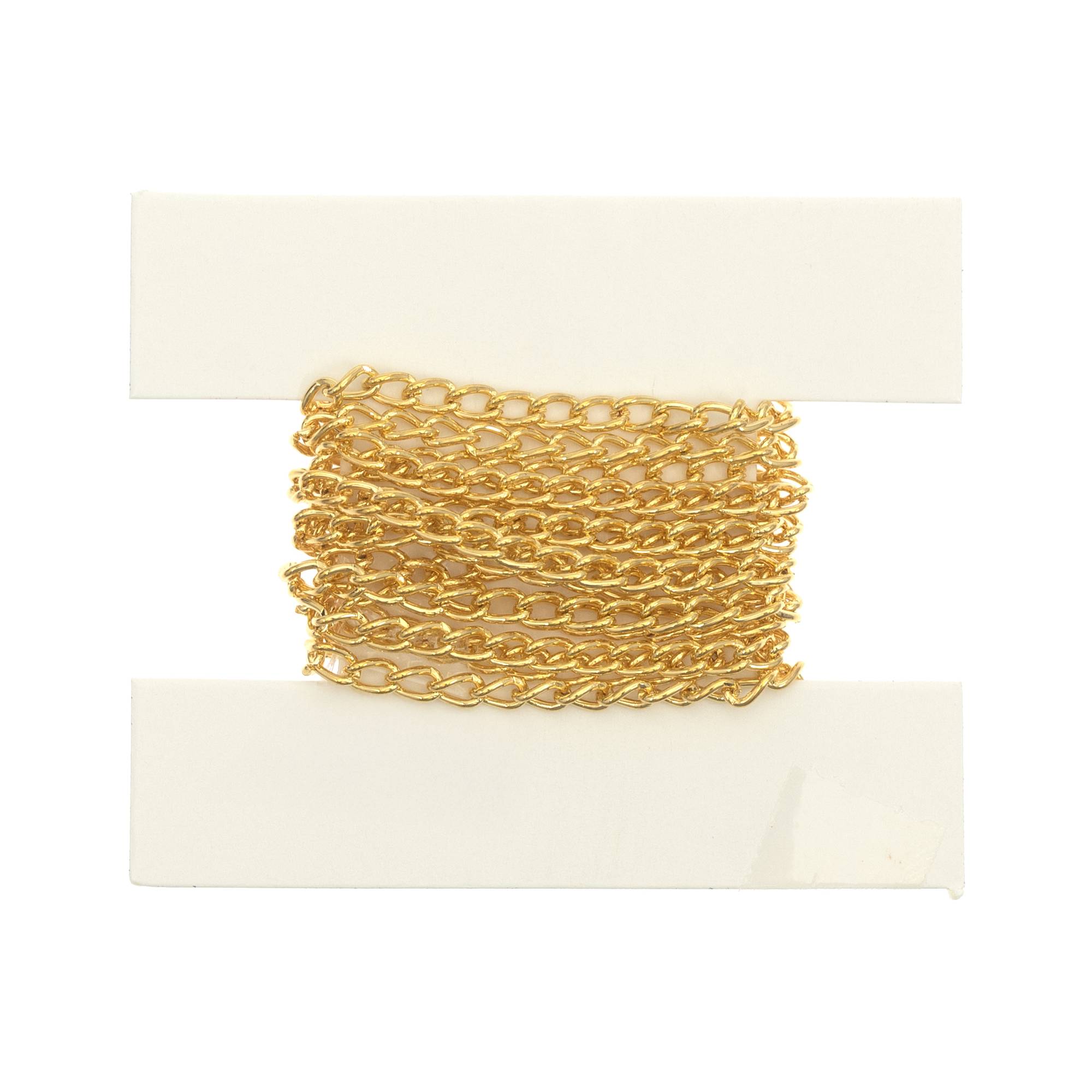 Gold Plated Light Curb Chain 3mm x 1m | Hobbycraft