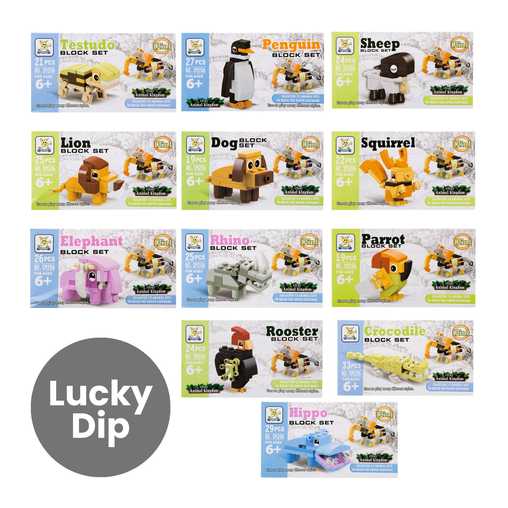 Assorted Animal Building Block Set | Hobbycraft