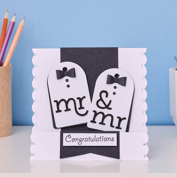 How to Make a Mr & Mr Wedding Card | Hobbycraft