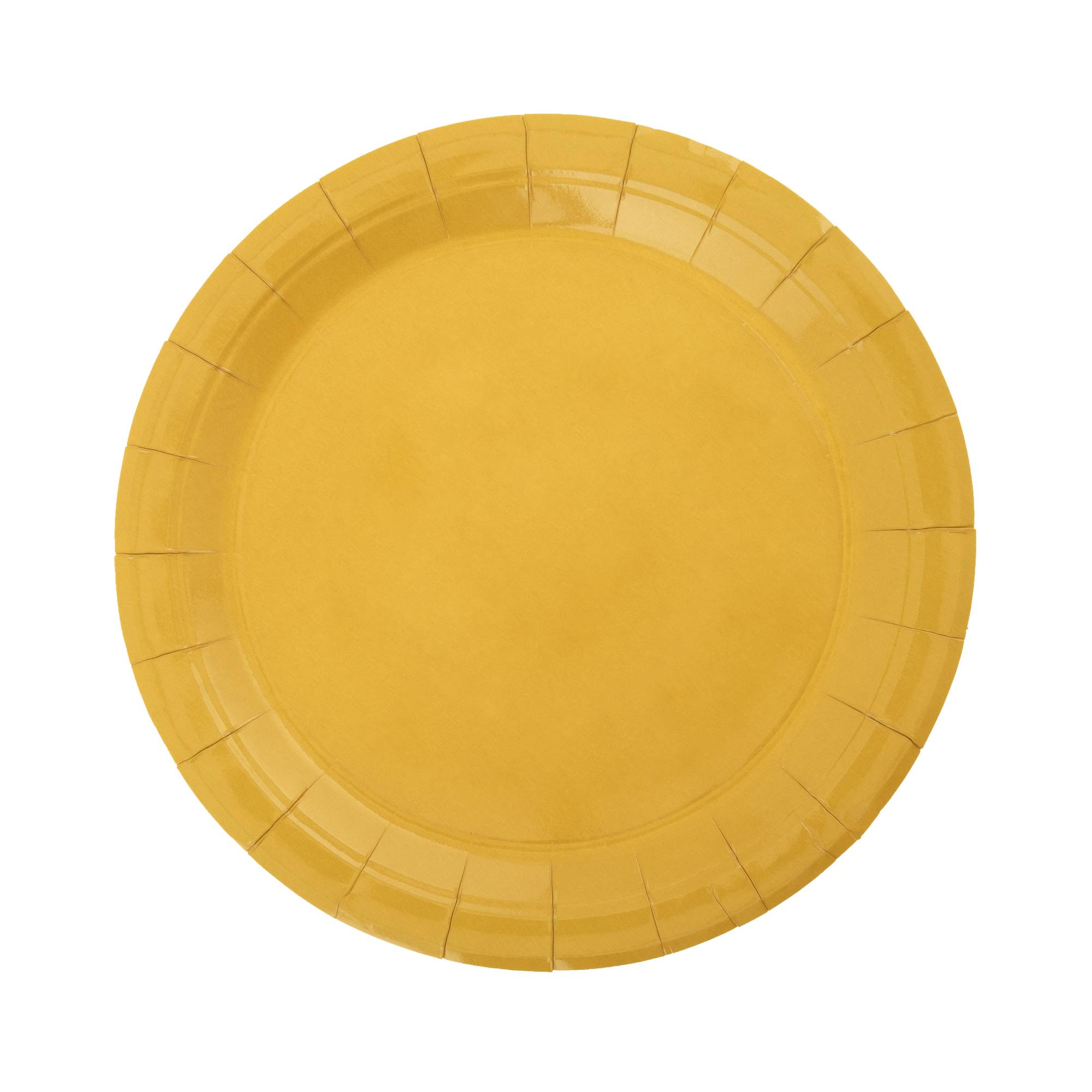 Gold Paper Plates 8 Pack | Hobbycraft