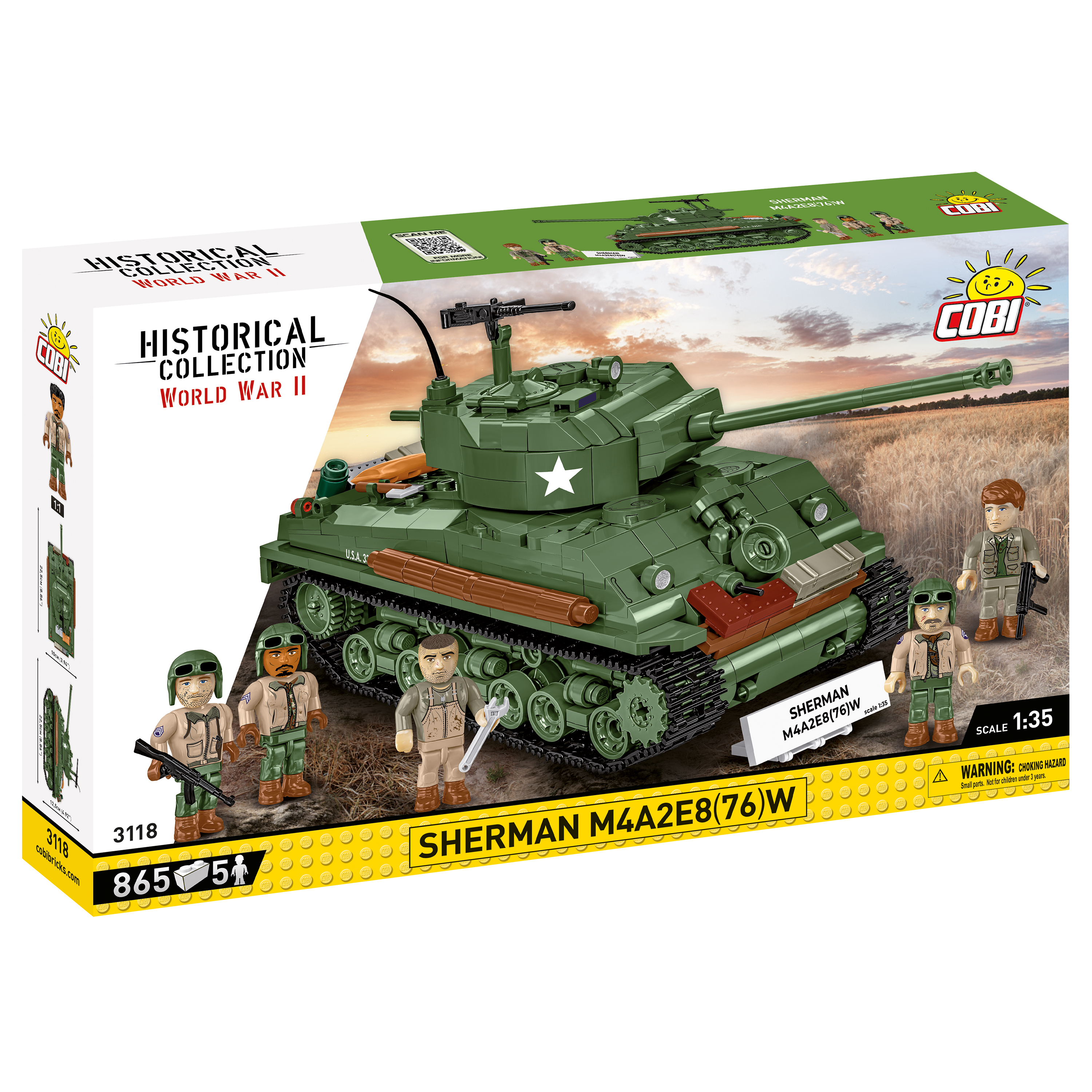 COBI Sherman M4A2E8 76W Set 1:35 | Hobbycraft