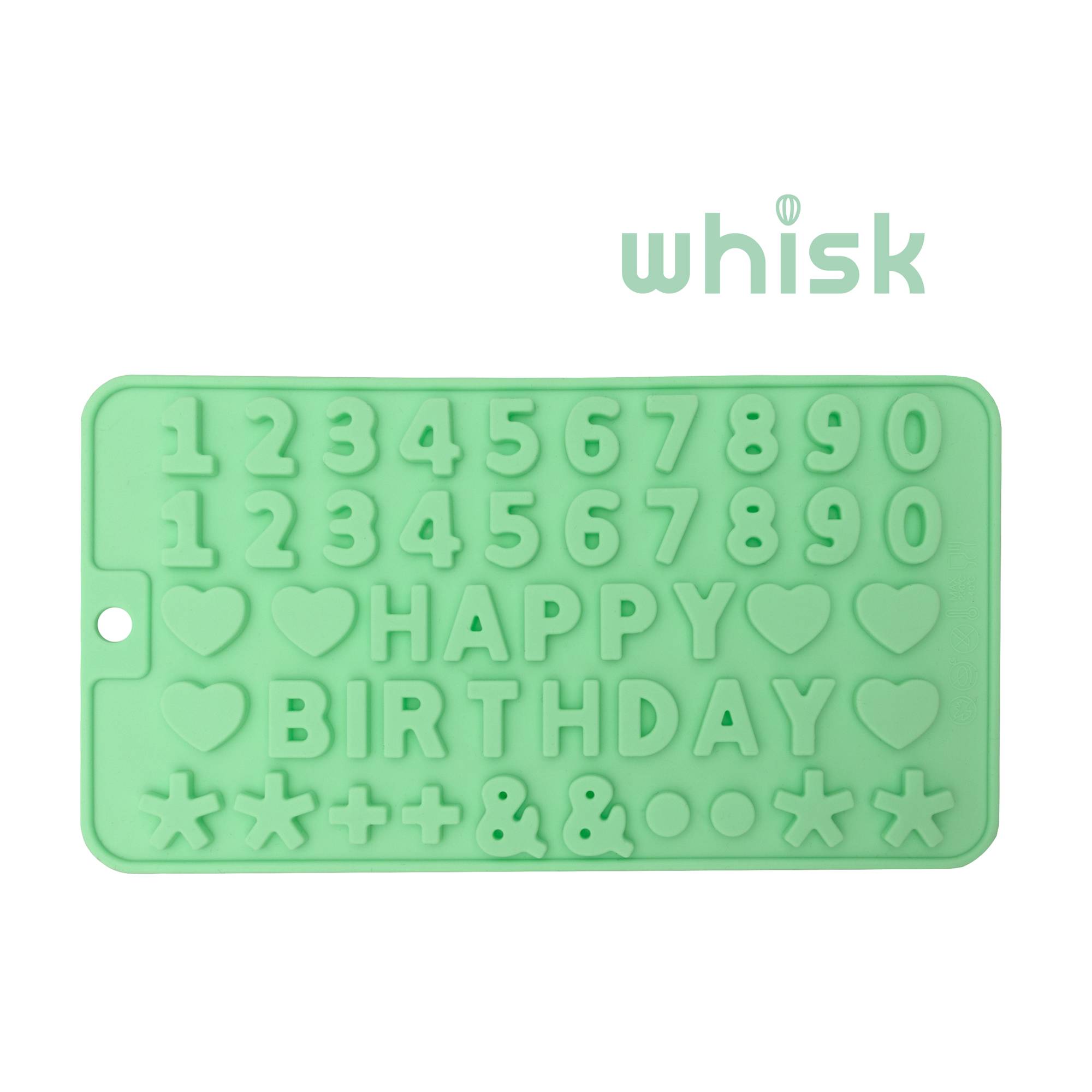 Whisk Happy Birthday Number Silicone Candy Mould | Hobbycraft
