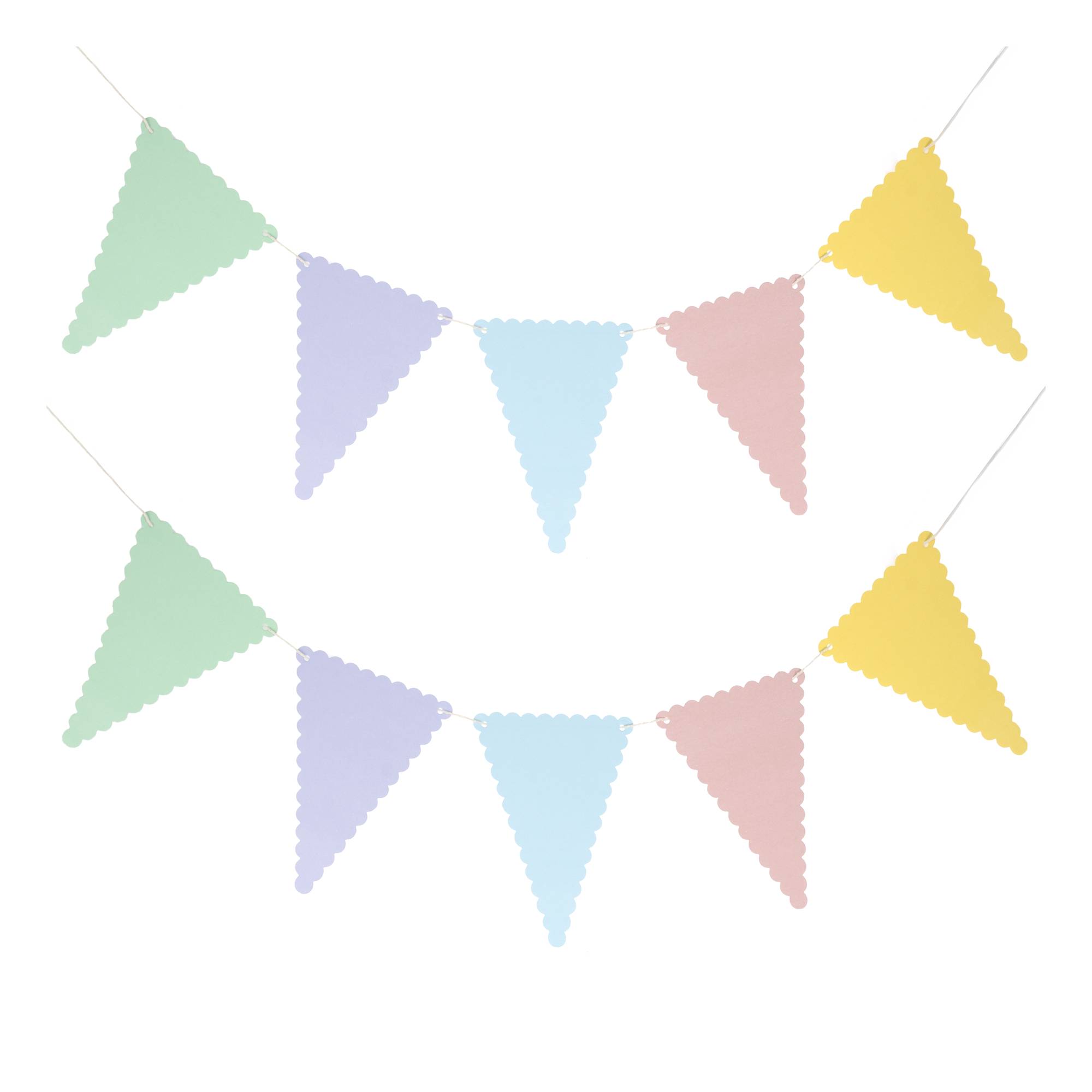 Pastel Scalloped Edge Bunting 5m | Hobbycraft