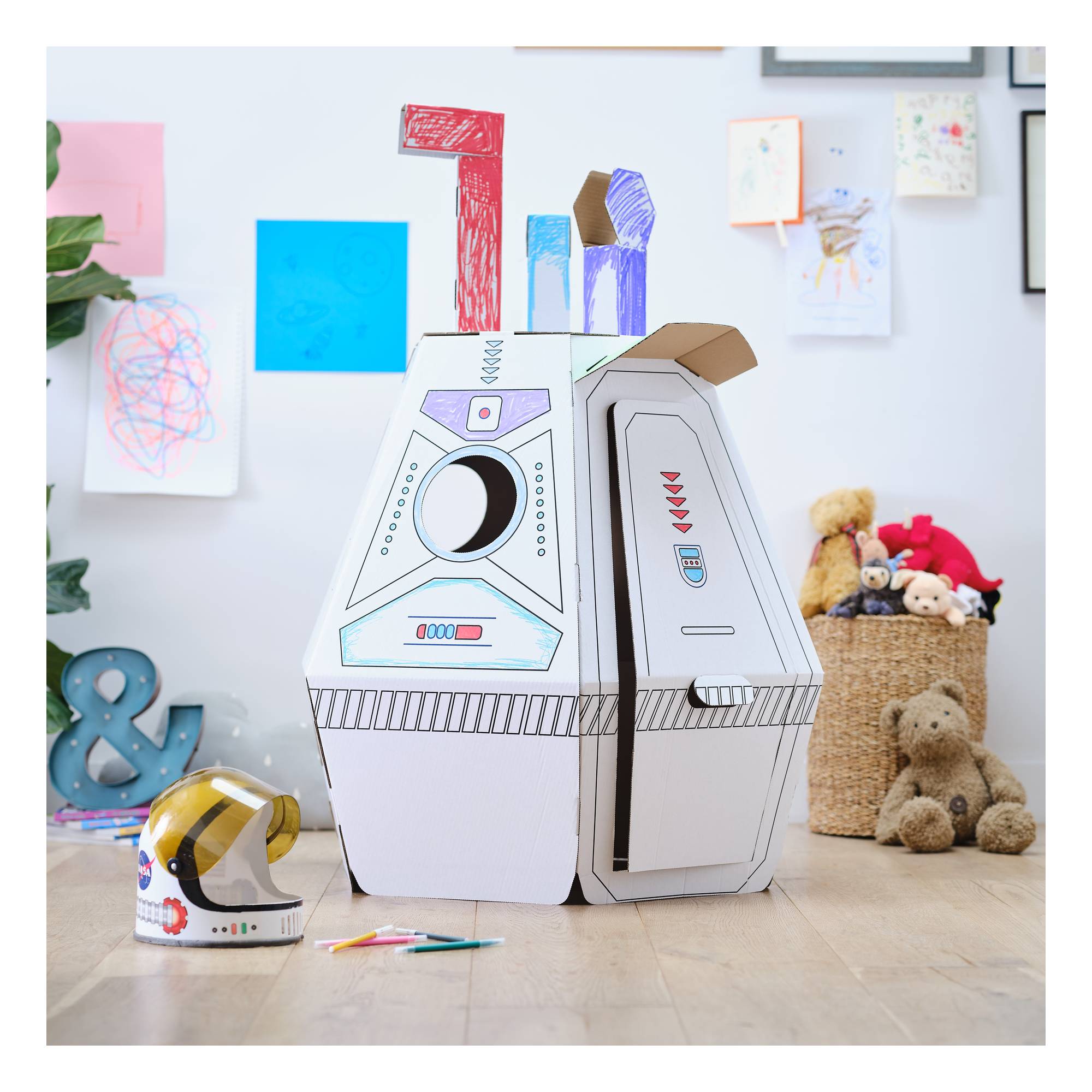 Colour-In Cardboard Rescue Capsule | Hobbycraft