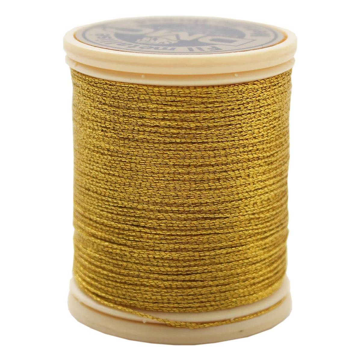 DMC Dark Gold Metallic Sewing Thread 40m (282) | Hobbycraft
