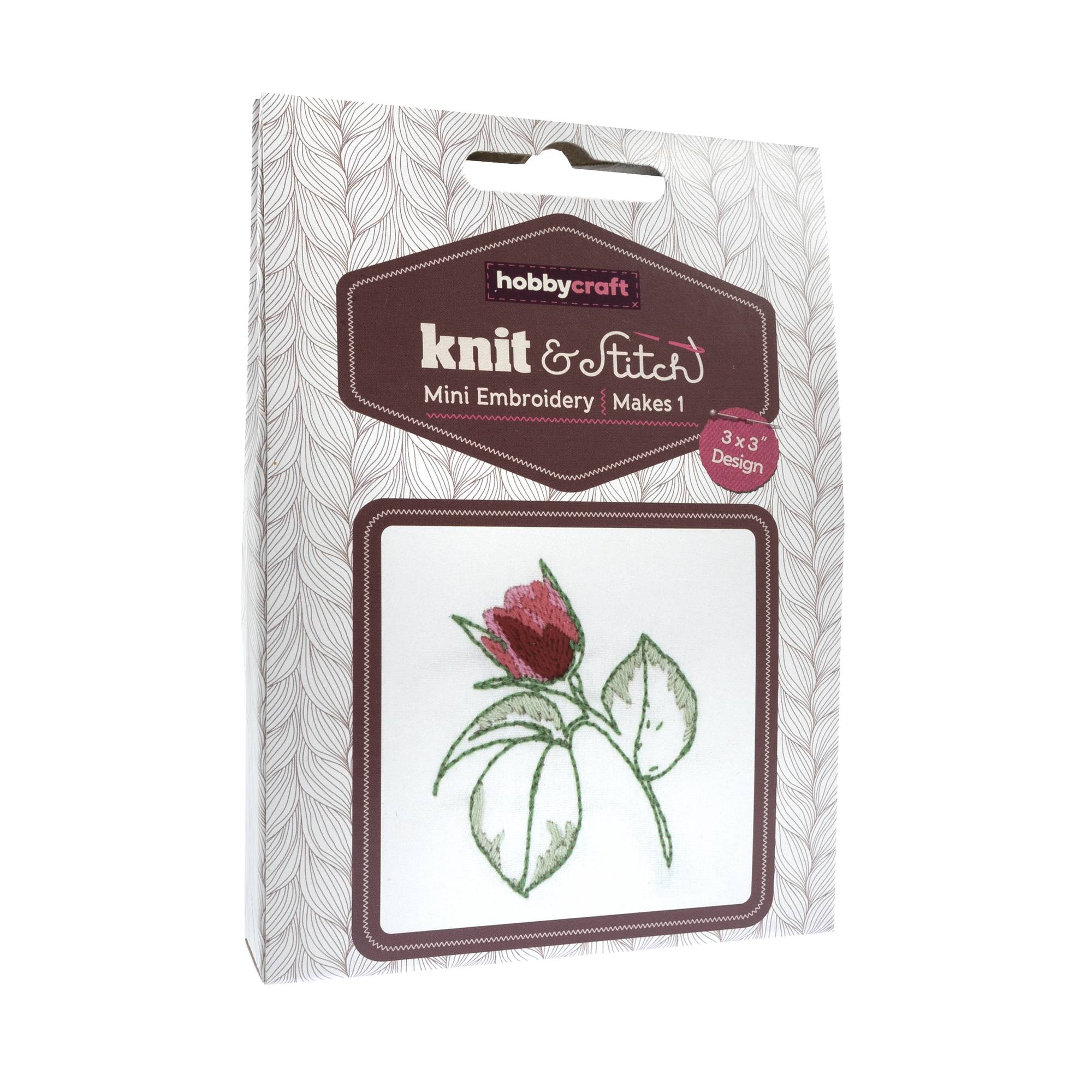 Rosebud Mini Embroidery Kit | Hobbycraft