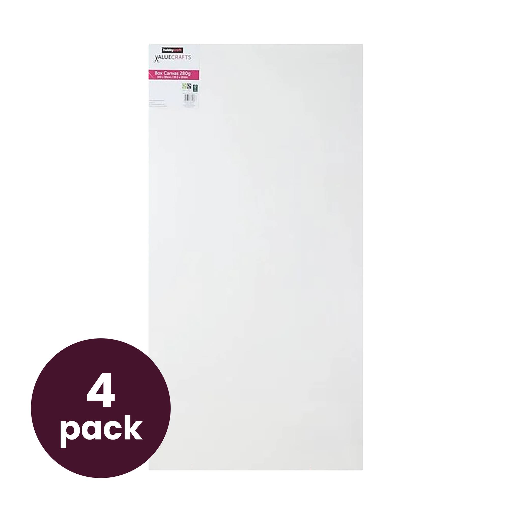 Valuecrafts Box Canvas 100cm x 50cm 4 Pack Bundle | Hobbycraft