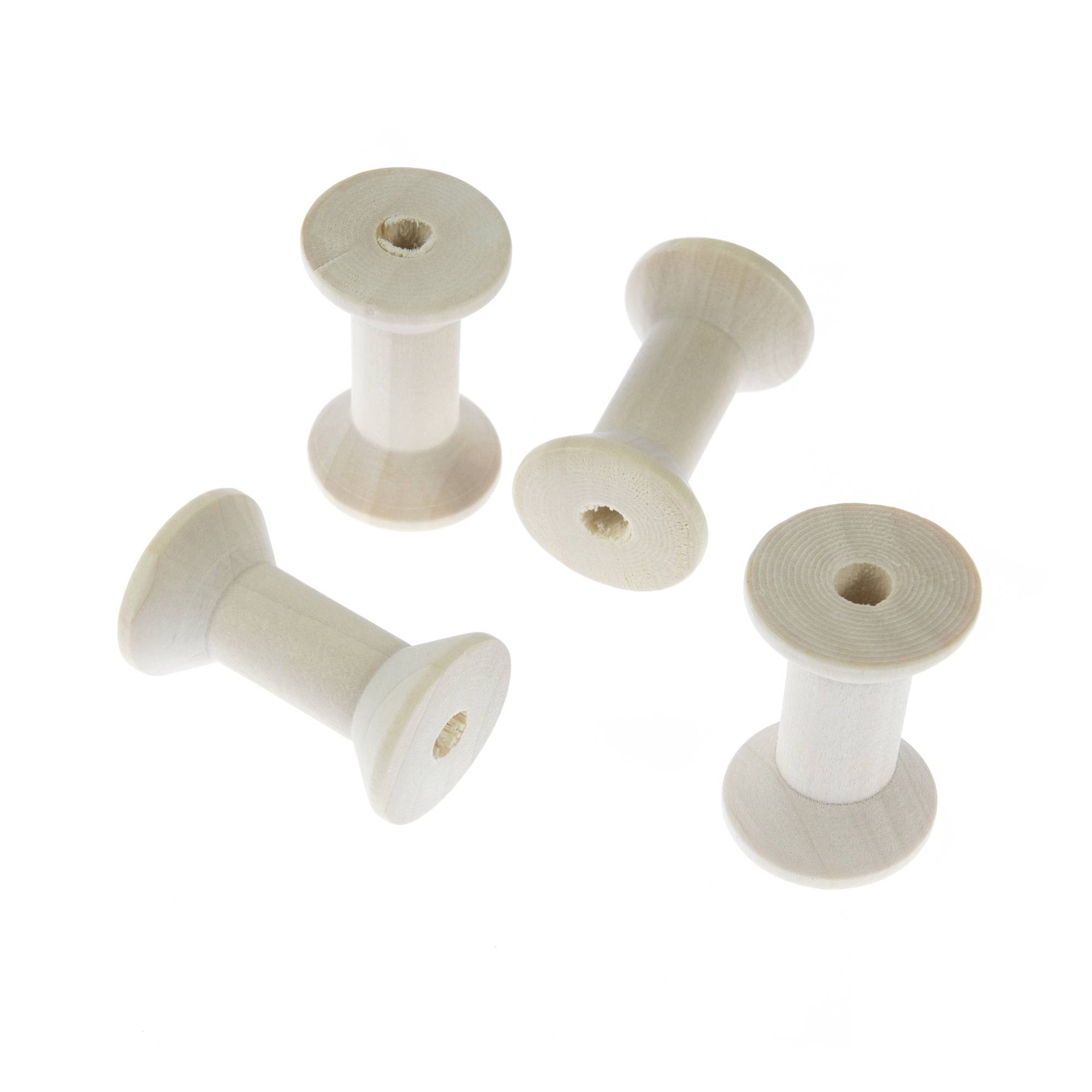 Wooden Cotton Reels 4 Pack | Hobbycraft